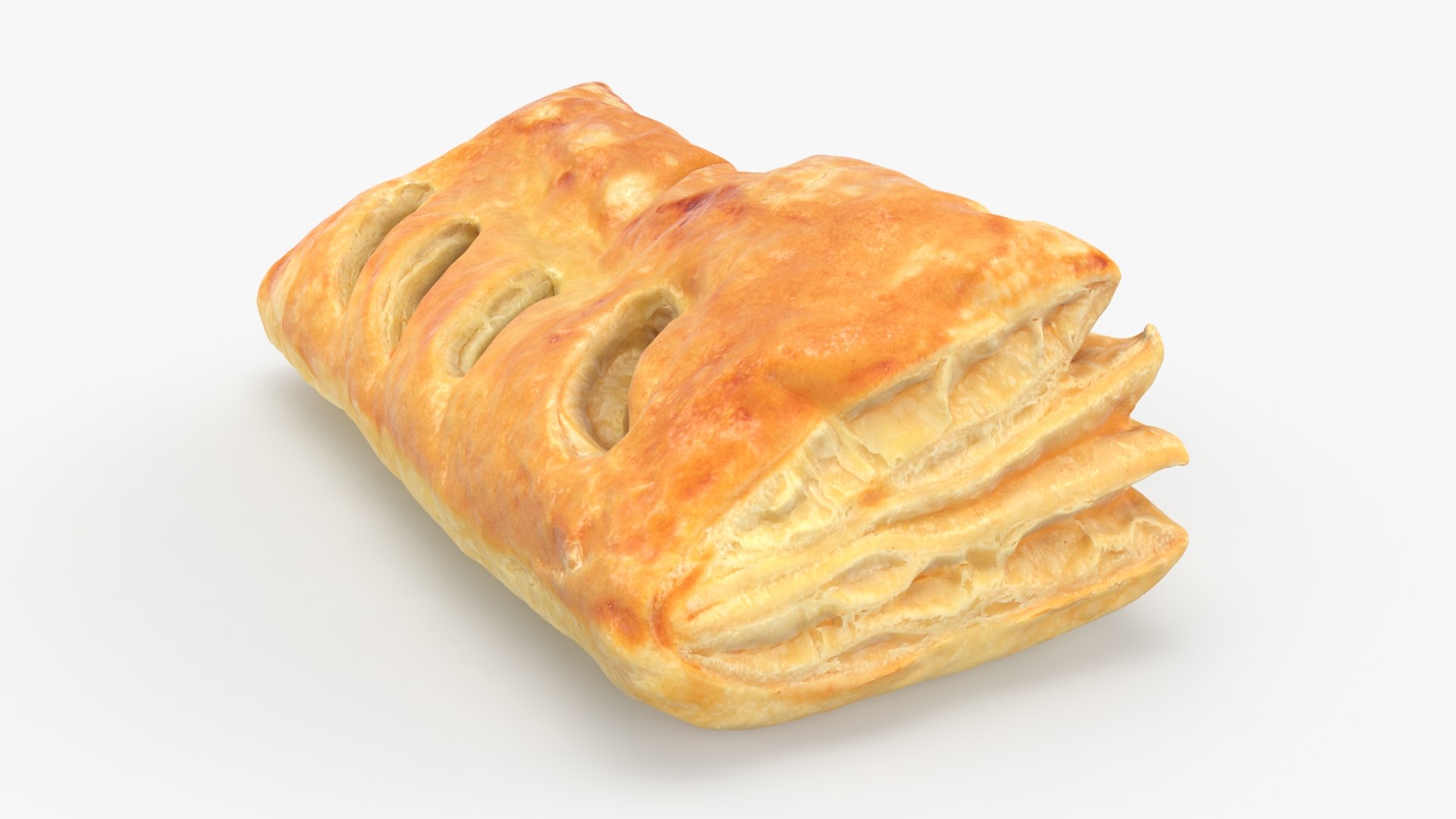 Tuna Puff Pastry 3D Model - TurboSquid 2126470