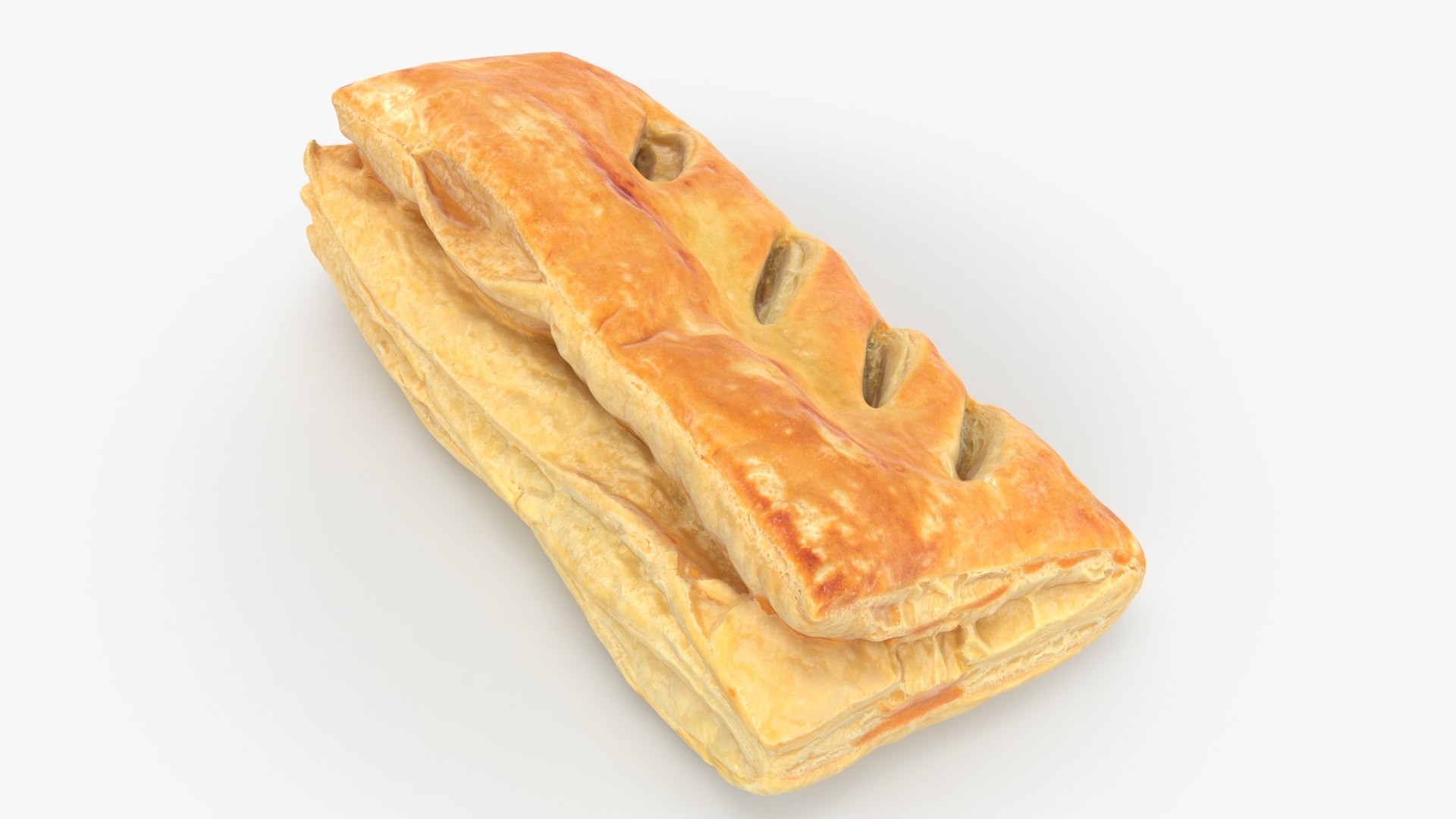 Tuna Puff Pastry 3D Model - TurboSquid 2126470