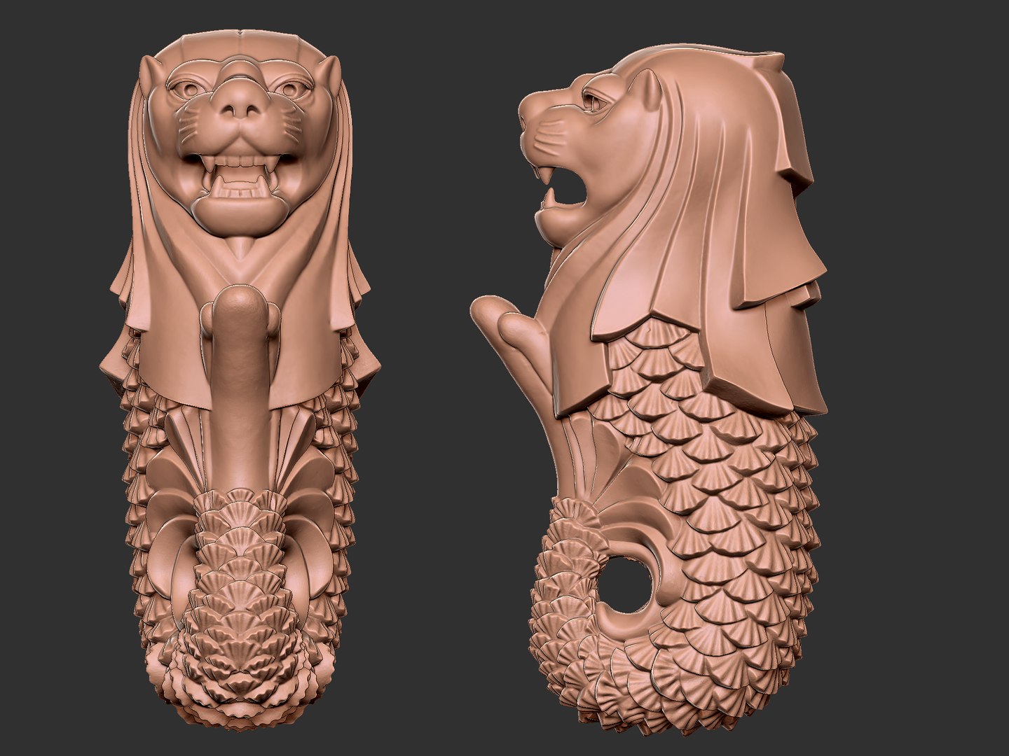 Merlion 3D Model - TurboSquid 1822015
