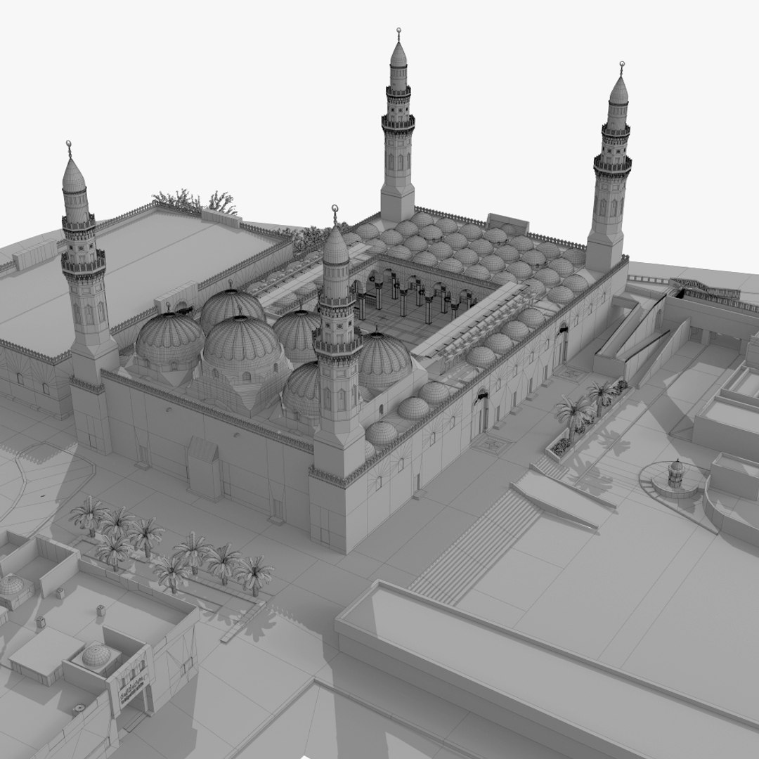Masjid Quba 3D Model - TurboSquid 1352002