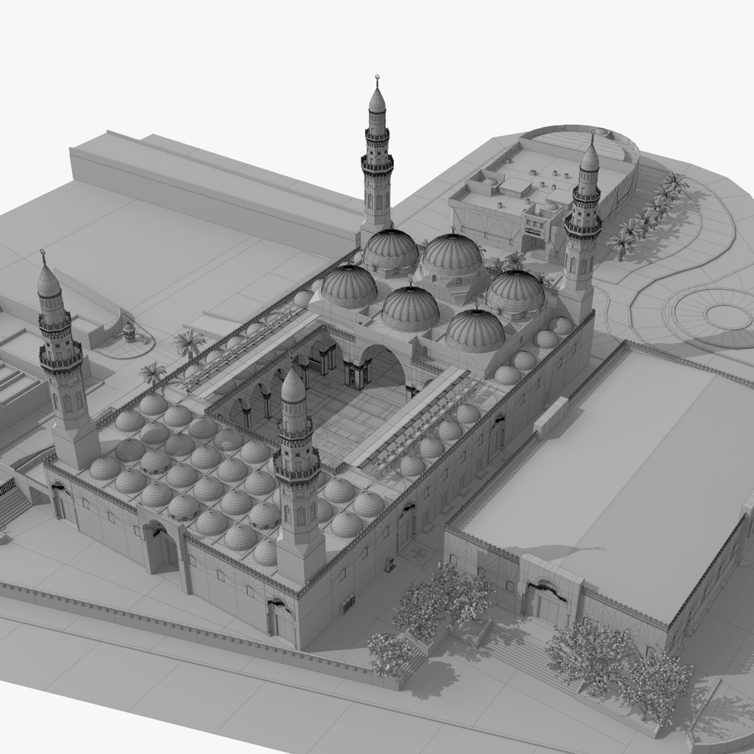 Masjid Quba 3D Model - TurboSquid 1352002