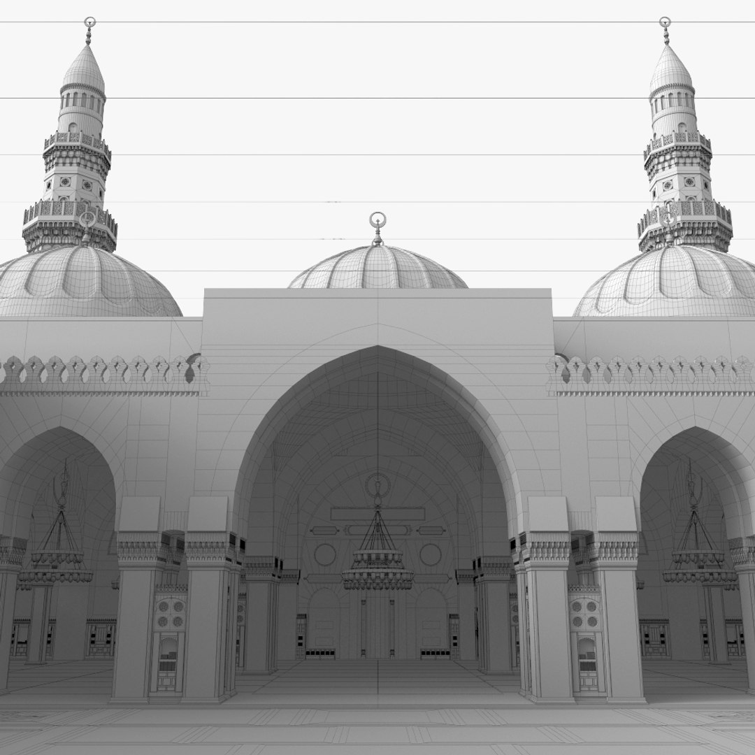 Masjid Quba 3D Model - TurboSquid 1352002
