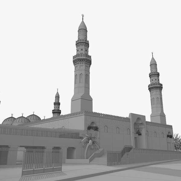 Masjid quba 3D model - TurboSquid 1352002