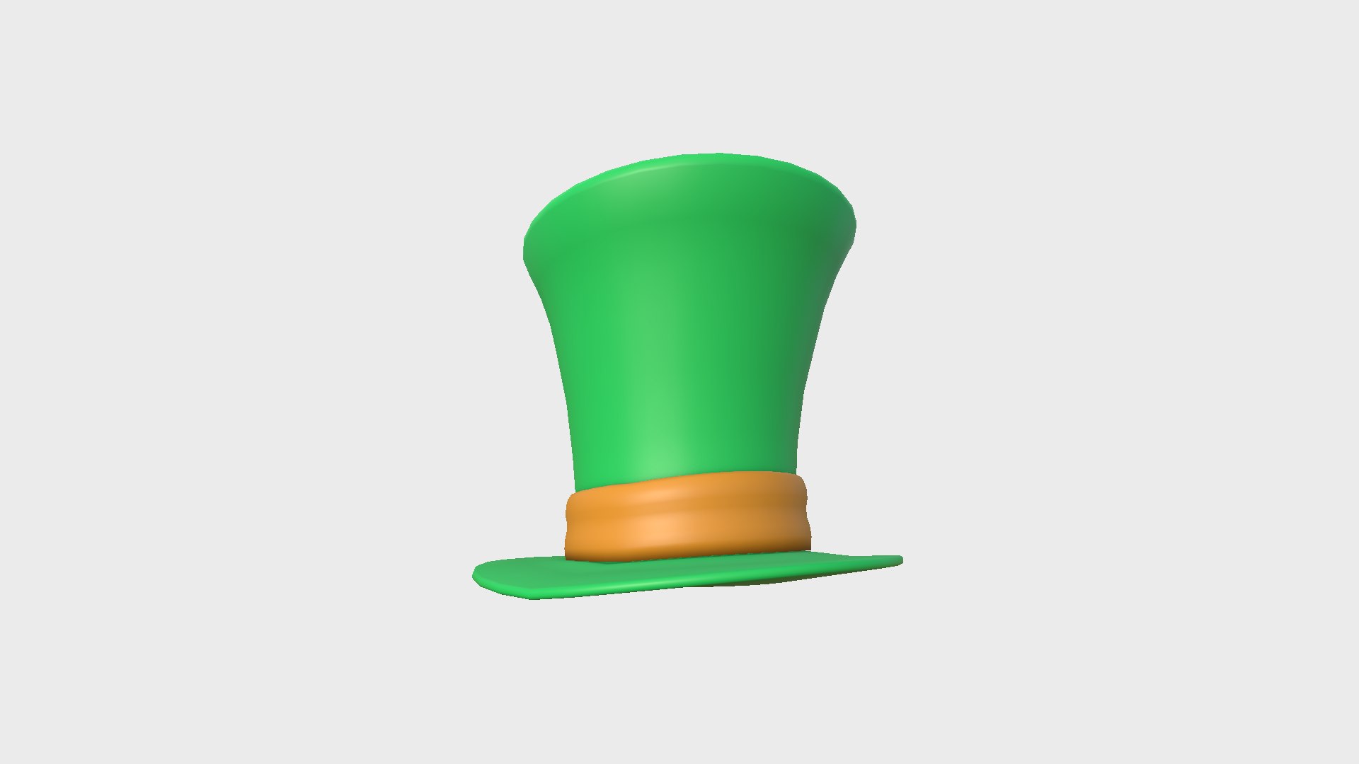 Top Hat 11 Cartoon Green - Character Fashion Design 3D Model ...