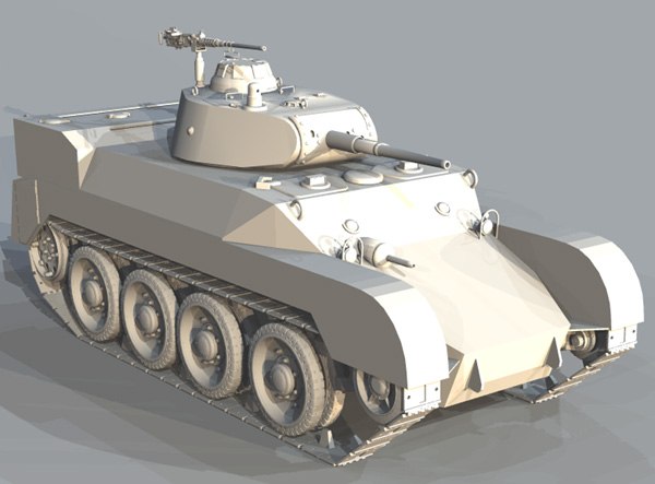 harry tank 3d obj