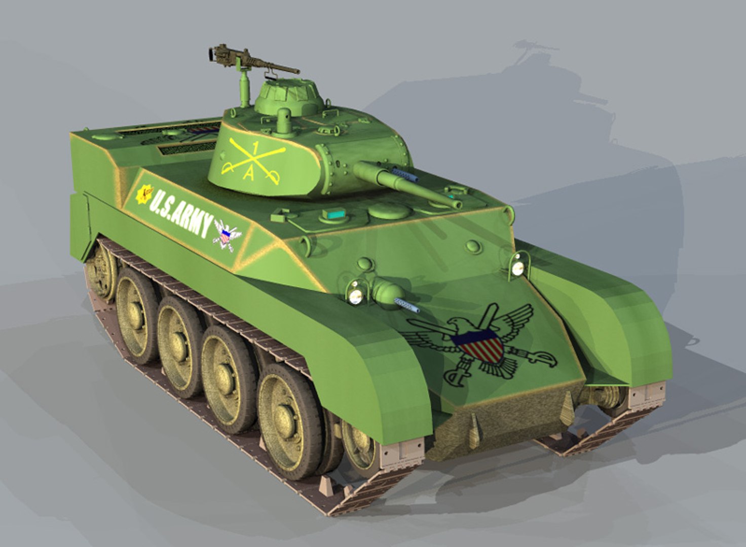 harry tank 3d obj