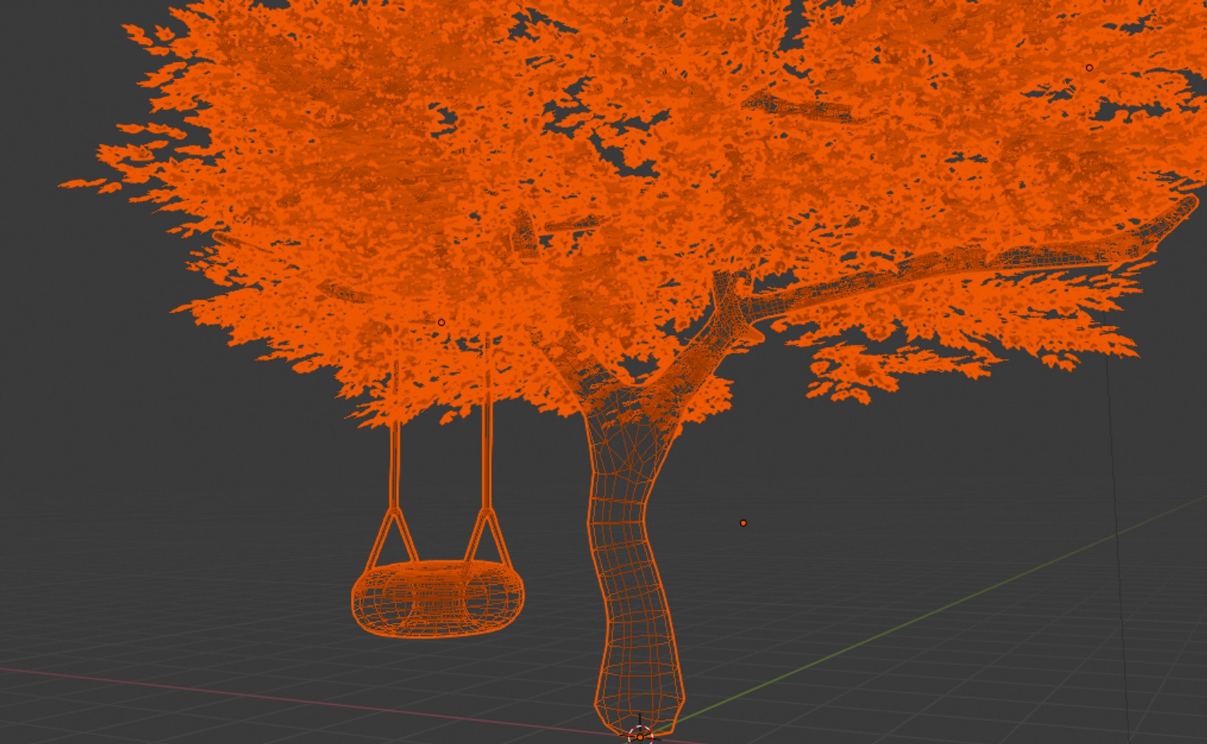 3D doughnut swing tree - TurboSquid 1494759