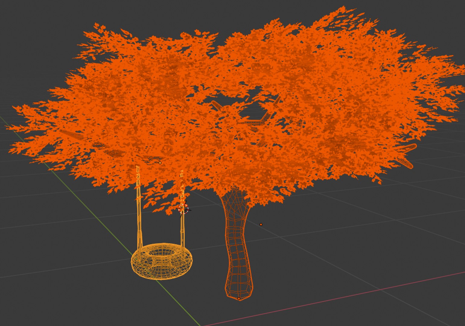 3D doughnut swing tree - TurboSquid 1494759