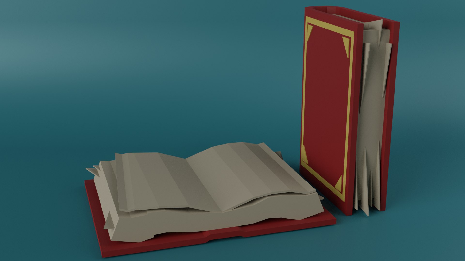 3D Red Book Low Poly Model - TurboSquid 1991604