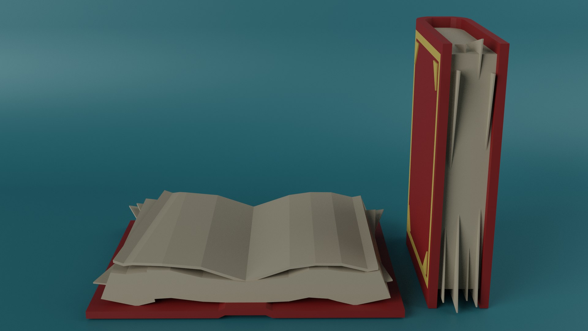3D Red Book Low Poly Model - TurboSquid 1991604