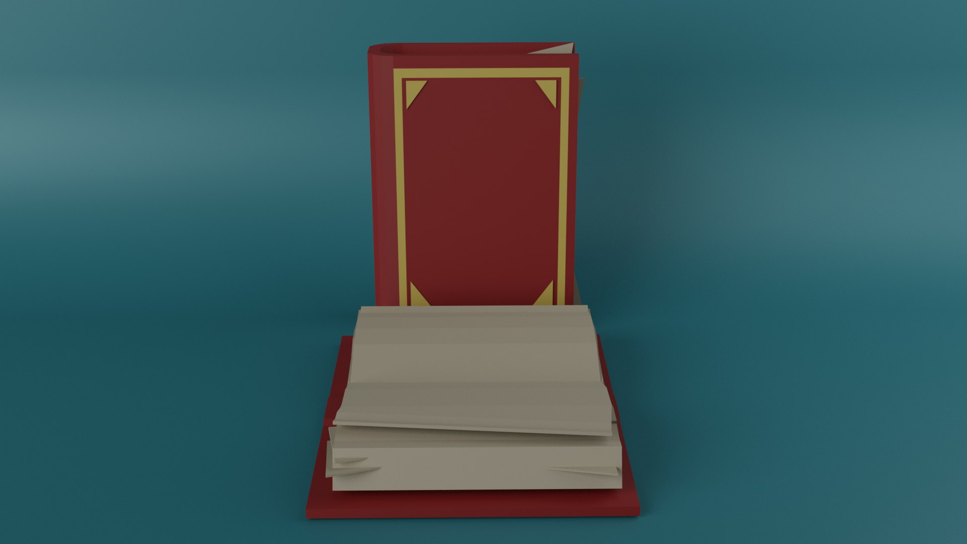 3D Red Book Low Poly Model - TurboSquid 1991604