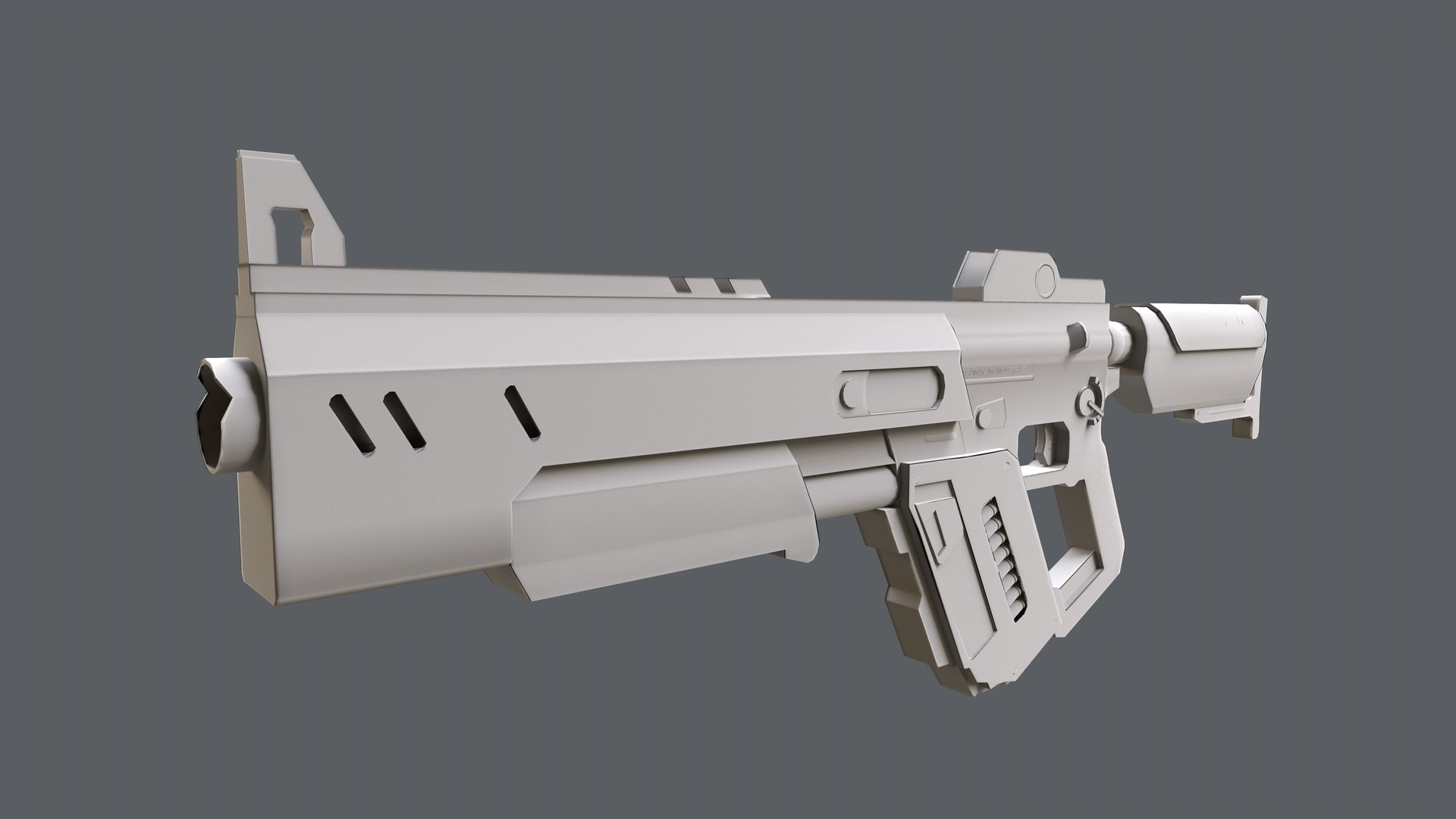 Futuristic Shotgun 3D Model - TurboSquid 1837077