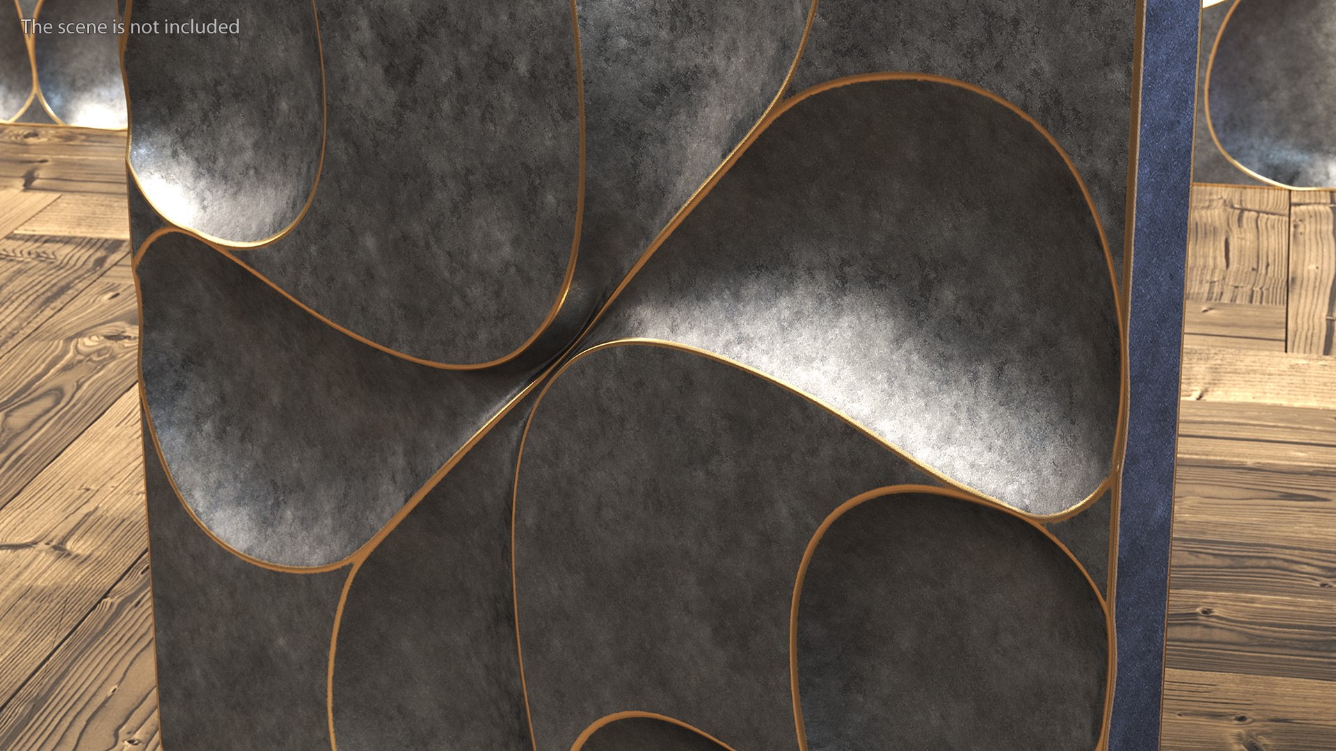 3D Model 3D Wall Panel Drops Metal - TurboSquid 1907959