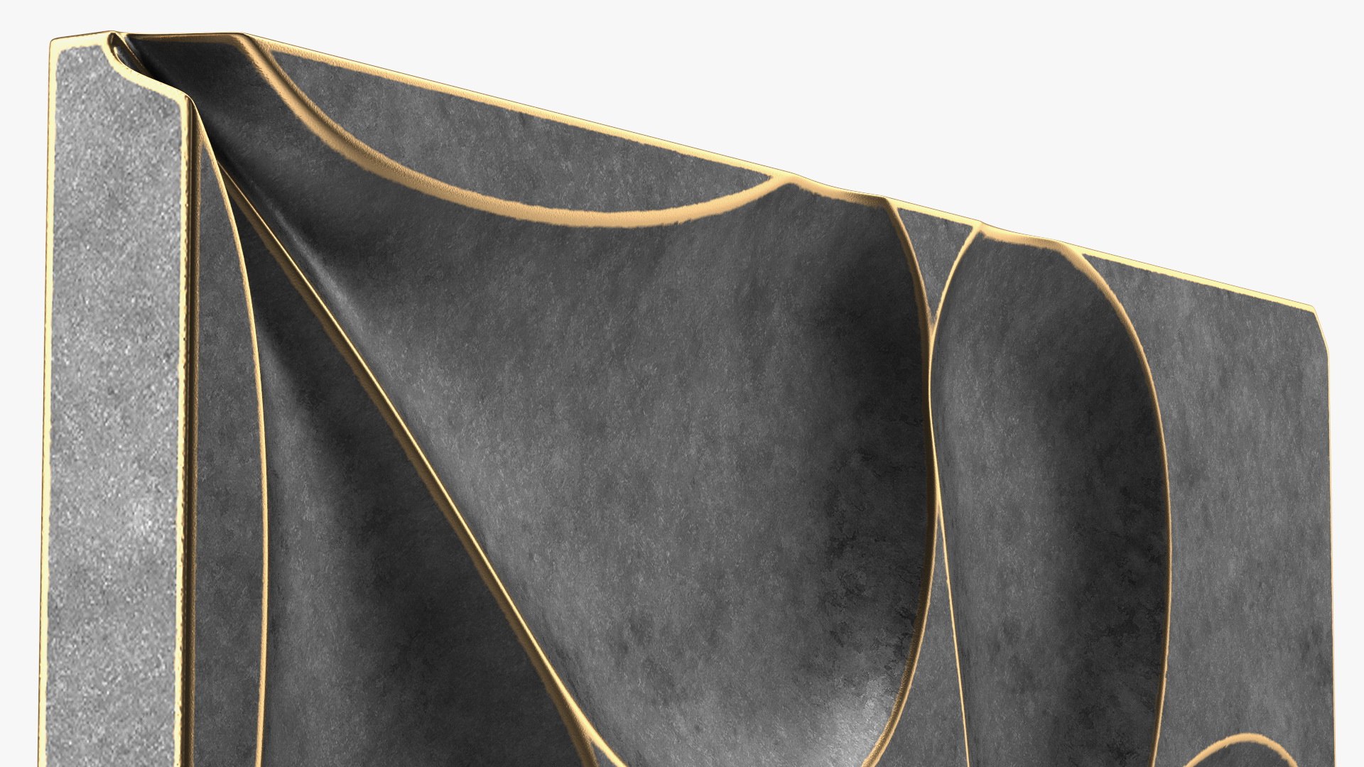 3D Model 3D Wall Panel Drops Metal - TurboSquid 1907959