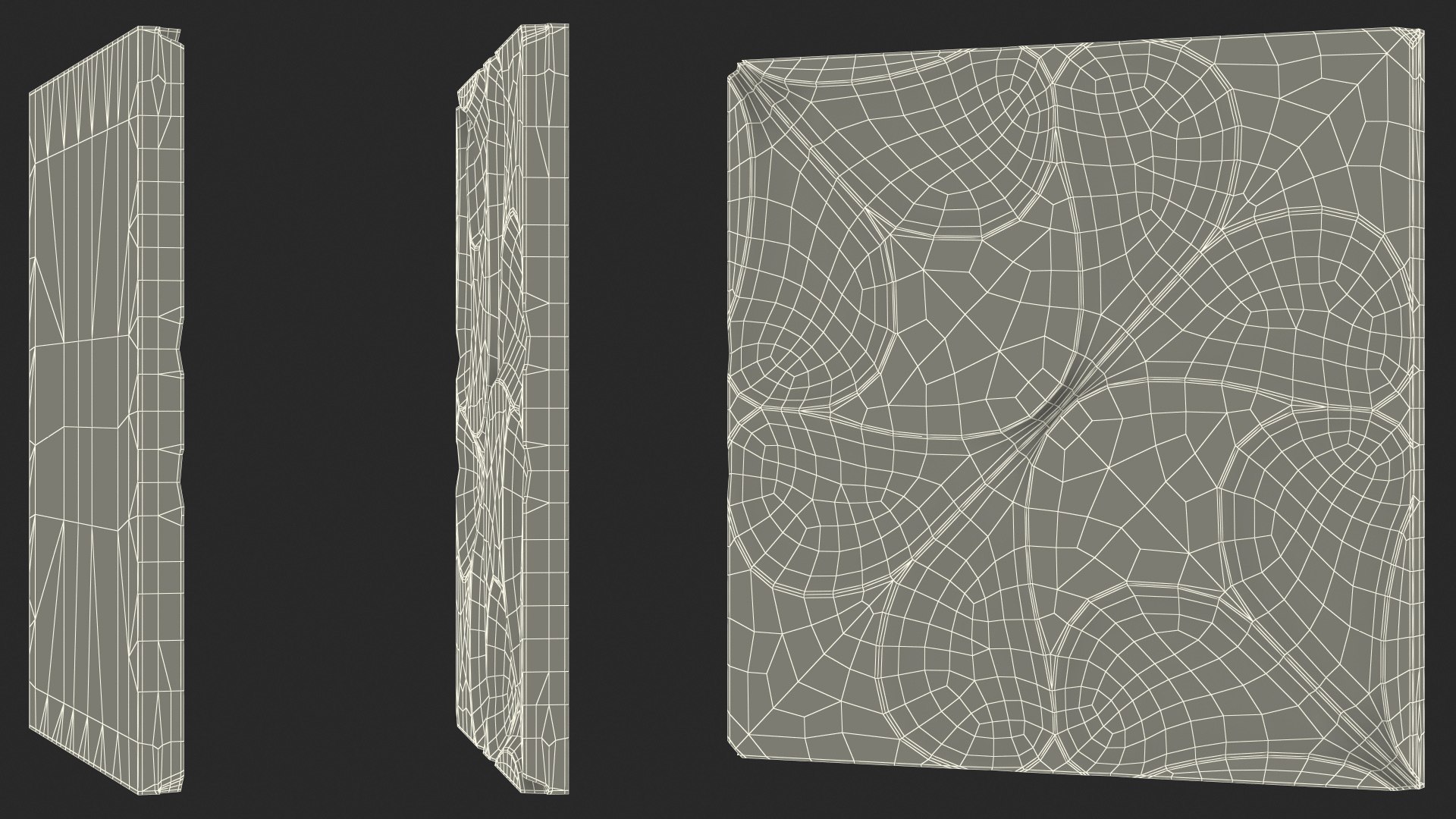 3D Model 3D Wall Panel Drops Metal - TurboSquid 1907959