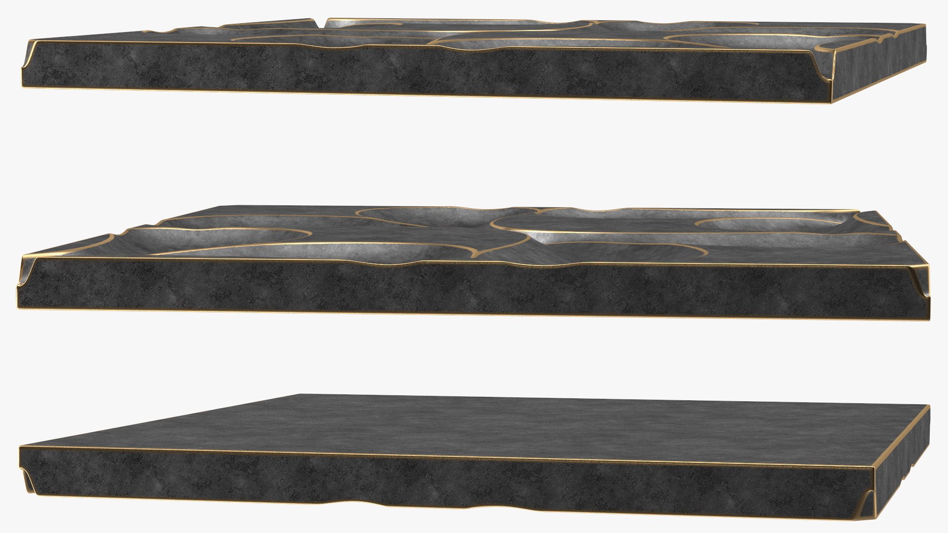 3D Model 3D Wall Panel Drops Metal - TurboSquid 1907959