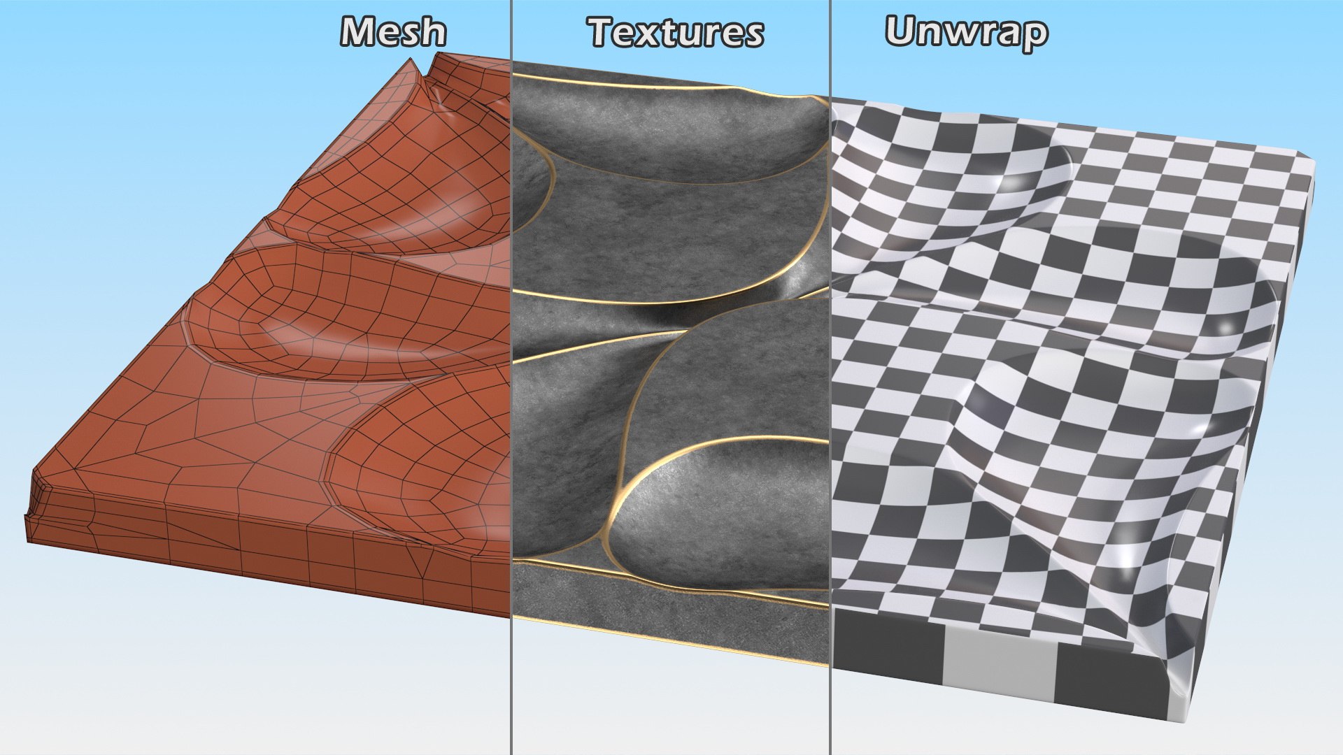 3D Model 3D Wall Panel Drops Metal - TurboSquid 1907959