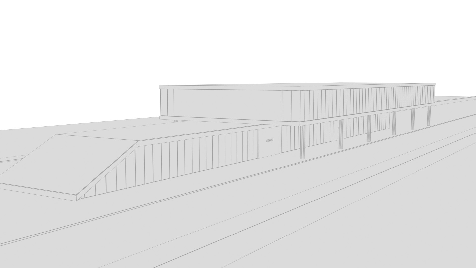 3D Sci-fi Building Model - TurboSquid 2280759