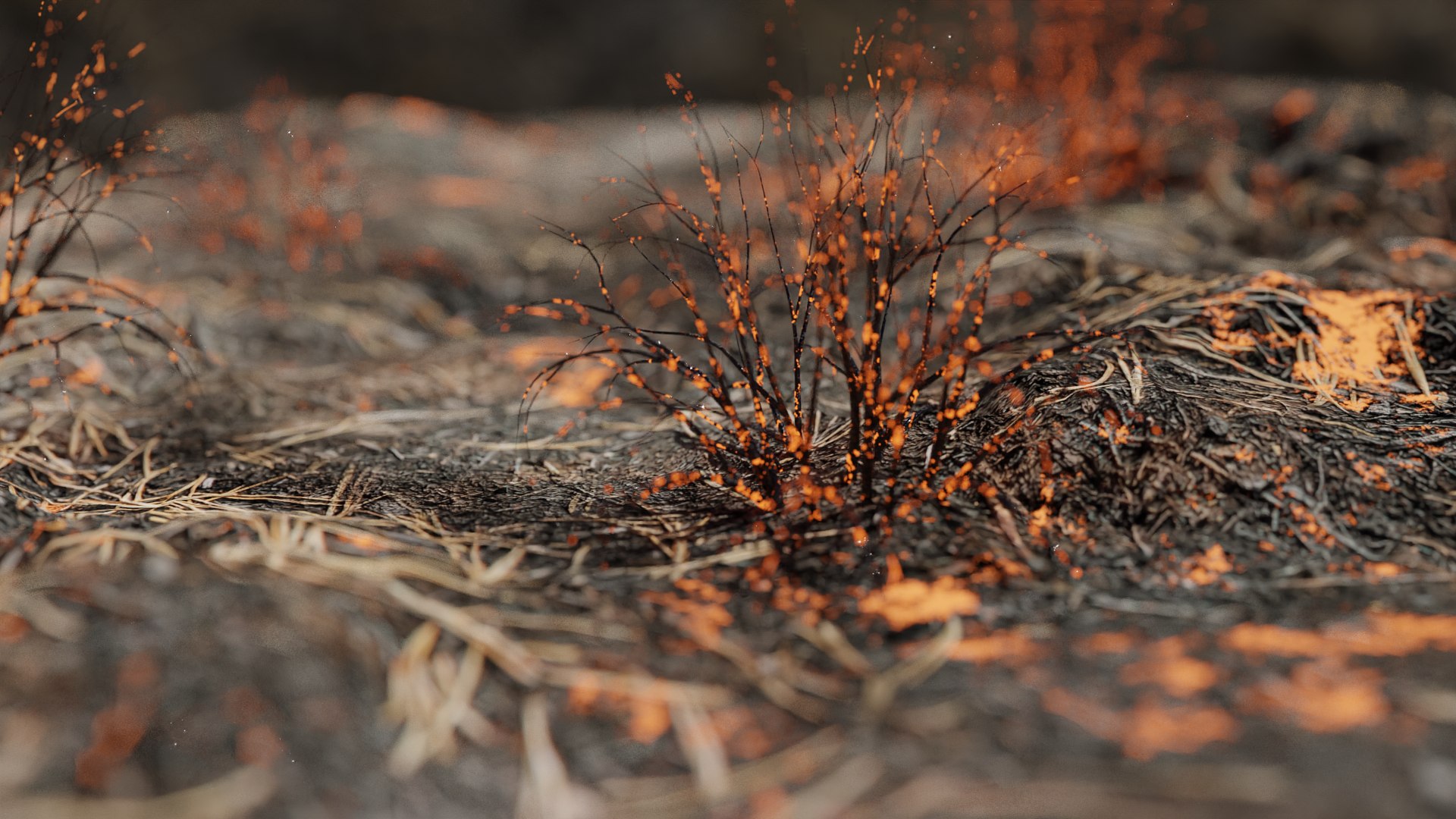3D Burning Ground Model - TurboSquid 1683859