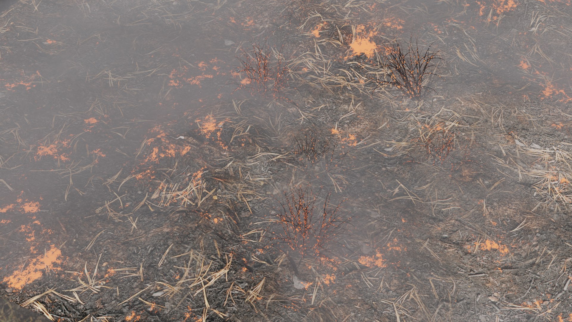 3D Burning Ground Model - TurboSquid 1683859