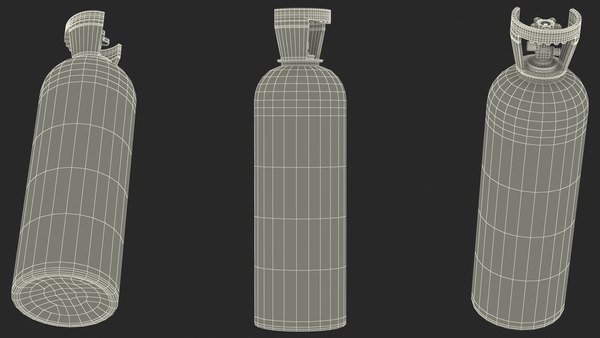 3D model pressure co2 tank - TurboSquid 1625283
