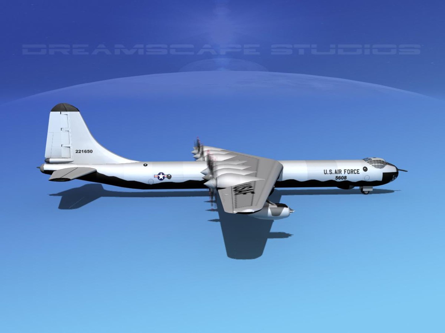 Yb-60 Convair B-36 Peacemaker 3d Model