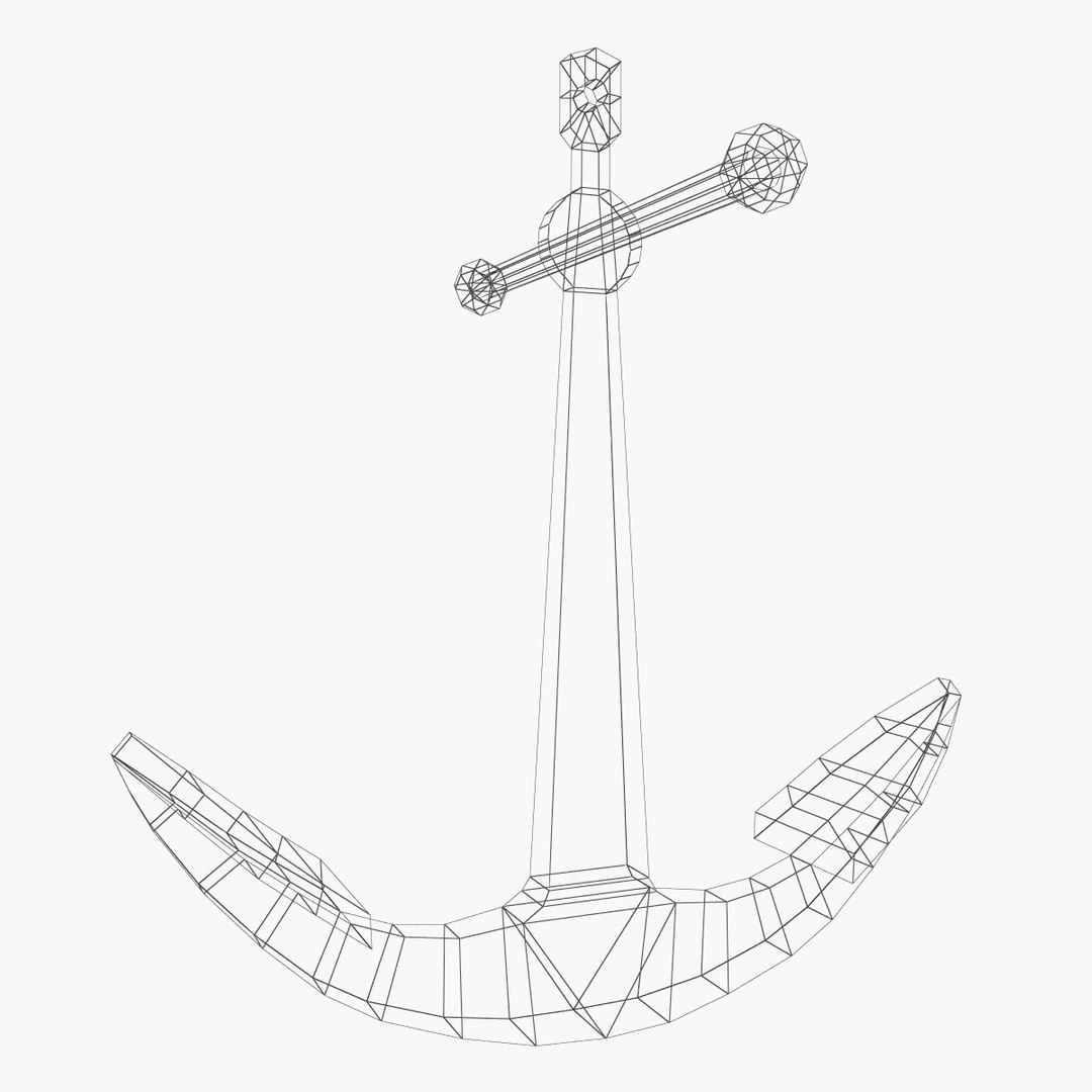 3d Model Ship Anchor