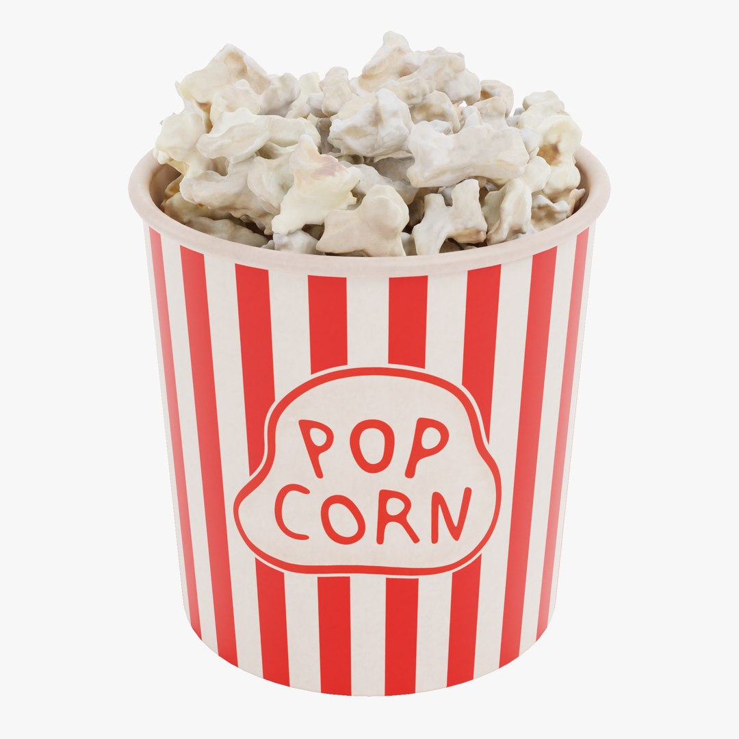 Popcorn in Cup 1 model - TurboSquid 2066980
