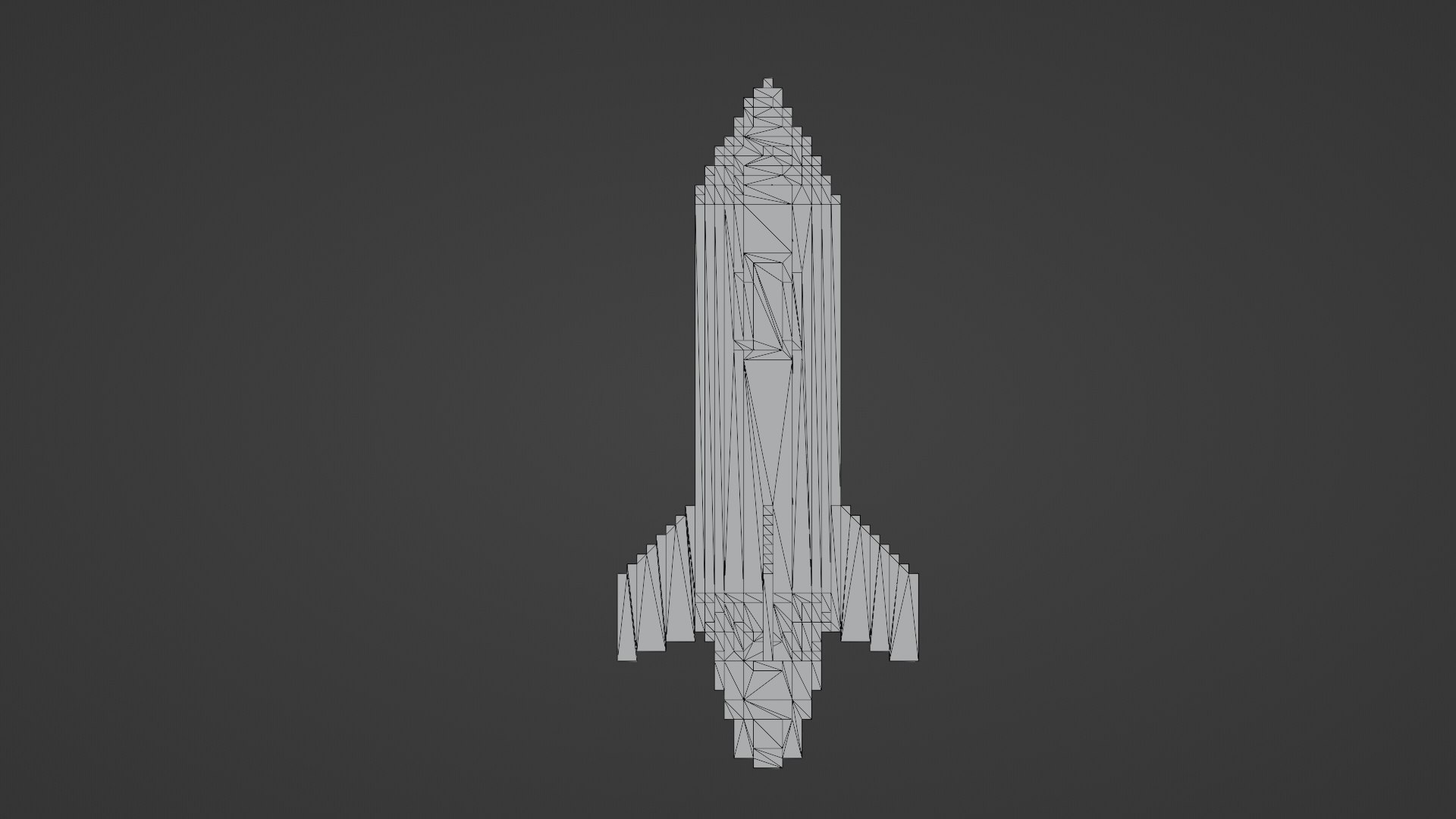 3D Voxel Rocket - TurboSquid 2019403