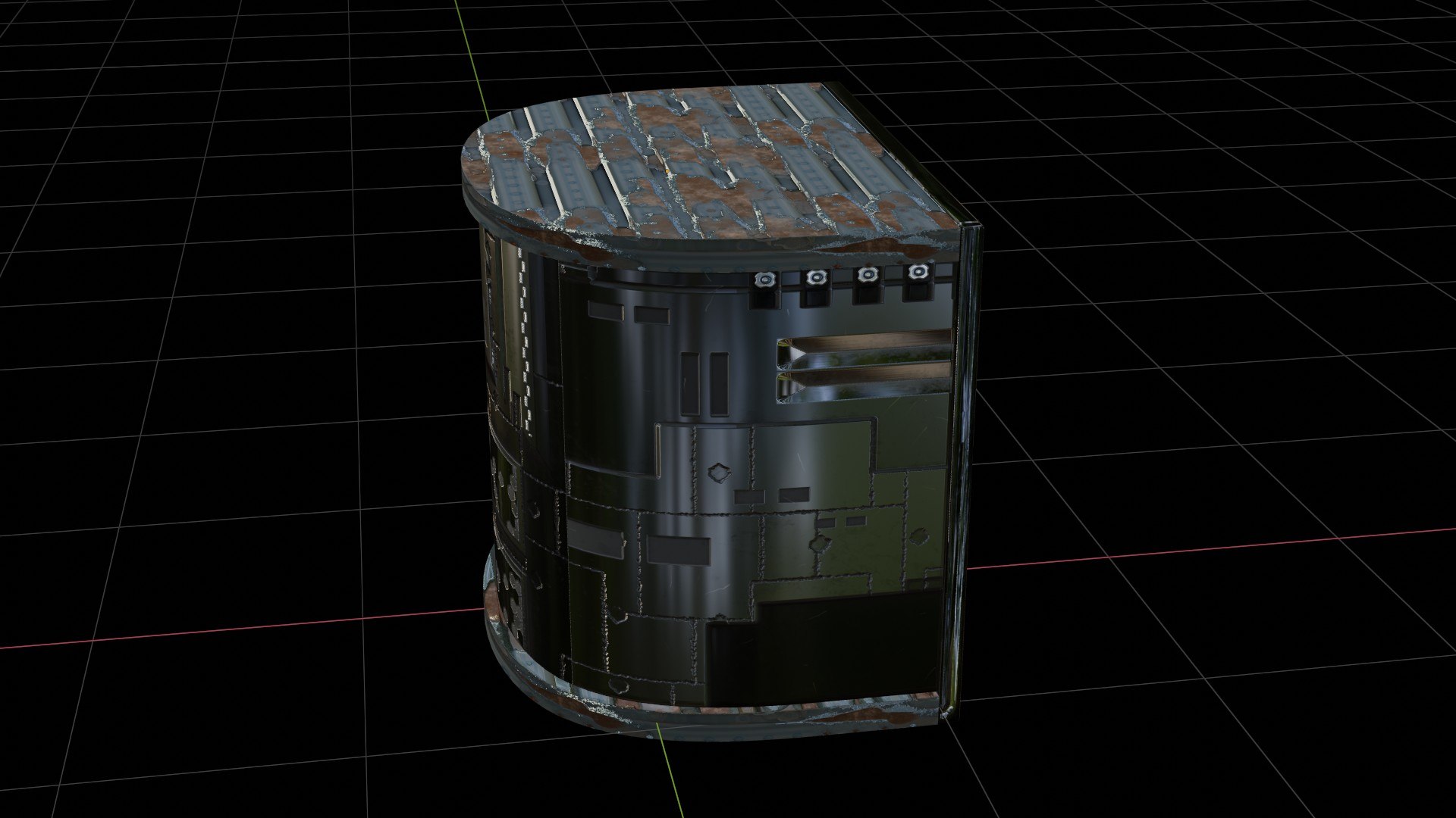 Scifi Spaceship Angular Module Table Panel Component 3D - TurboSquid ...