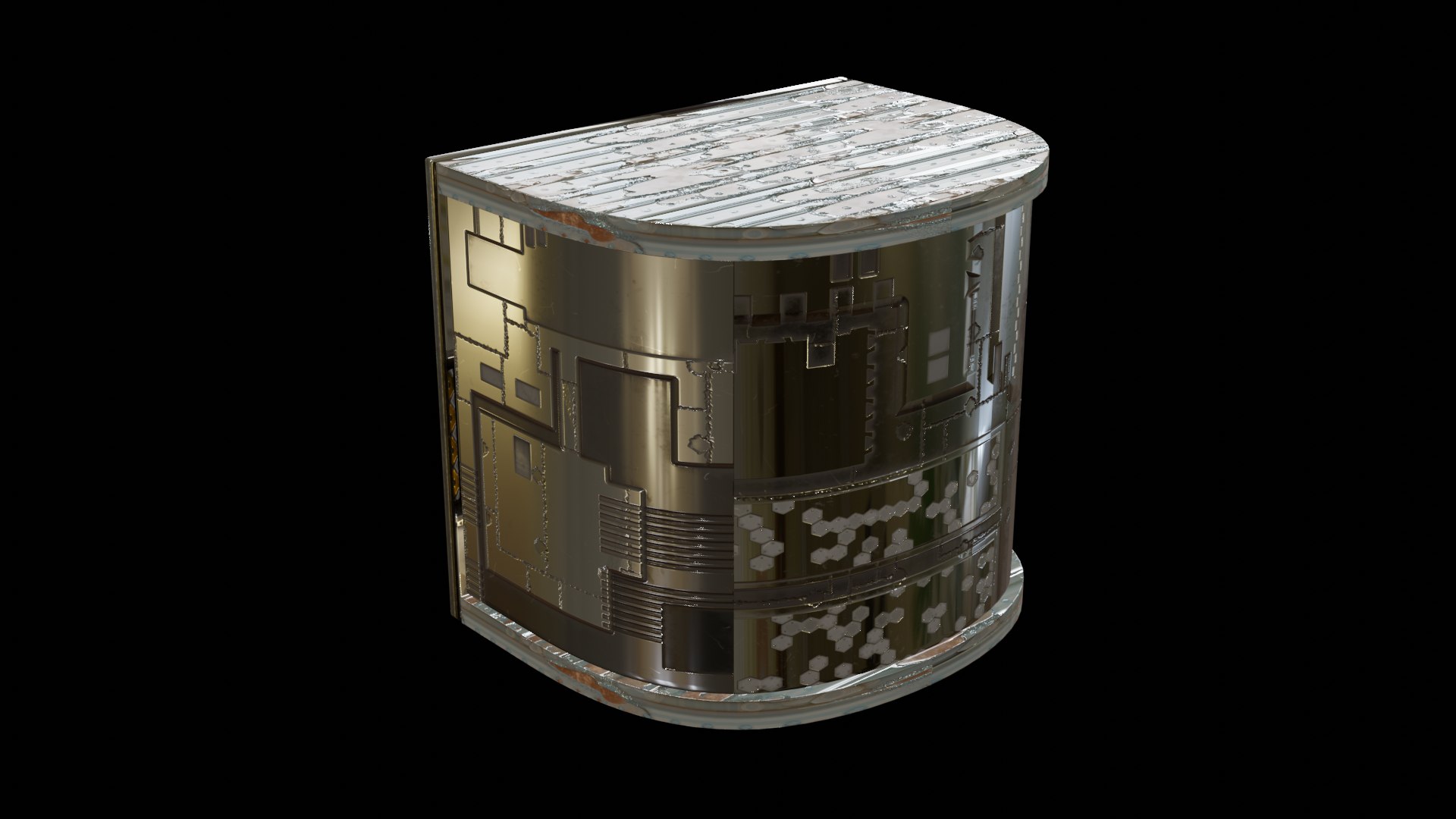 Scifi Spaceship Angular Module Table Panel Component 3D - TurboSquid ...