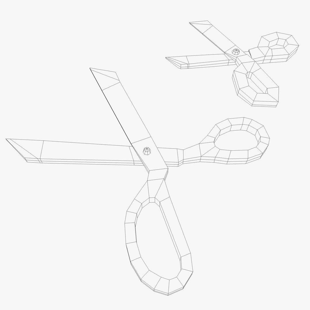 3d model scissors