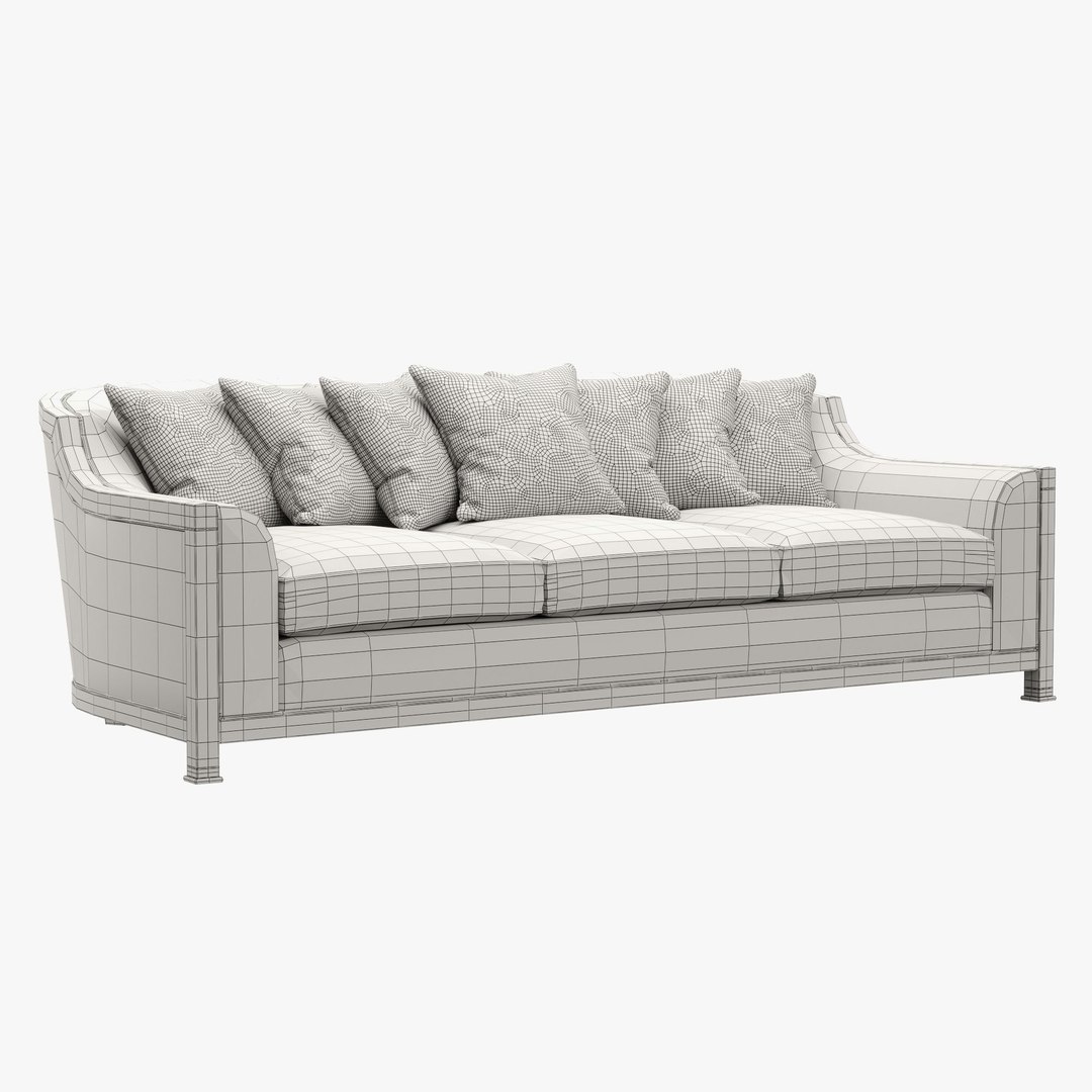 3D Model David Linley - Grosvenor Sofa - TurboSquid 2262936