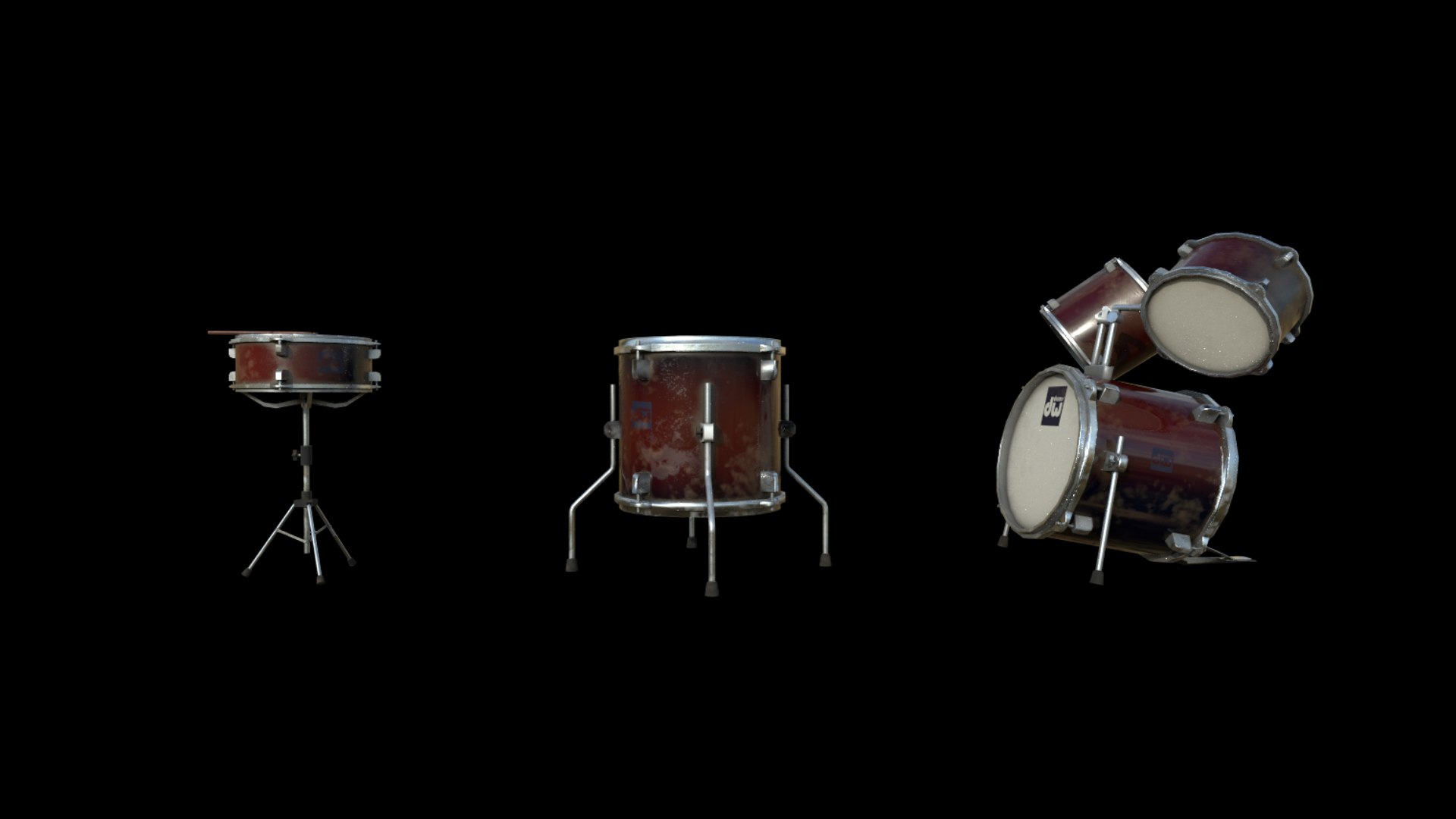 3D Music Instruments Pack 1 - TurboSquid 2091387