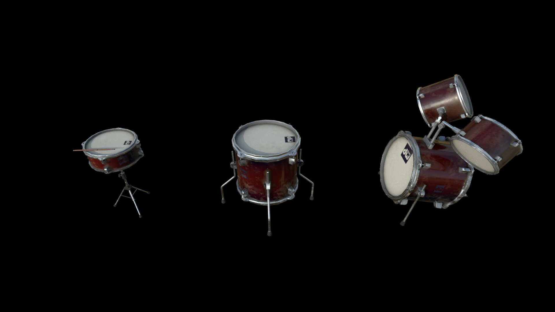 3D Music Instruments Pack 1 - TurboSquid 2091387