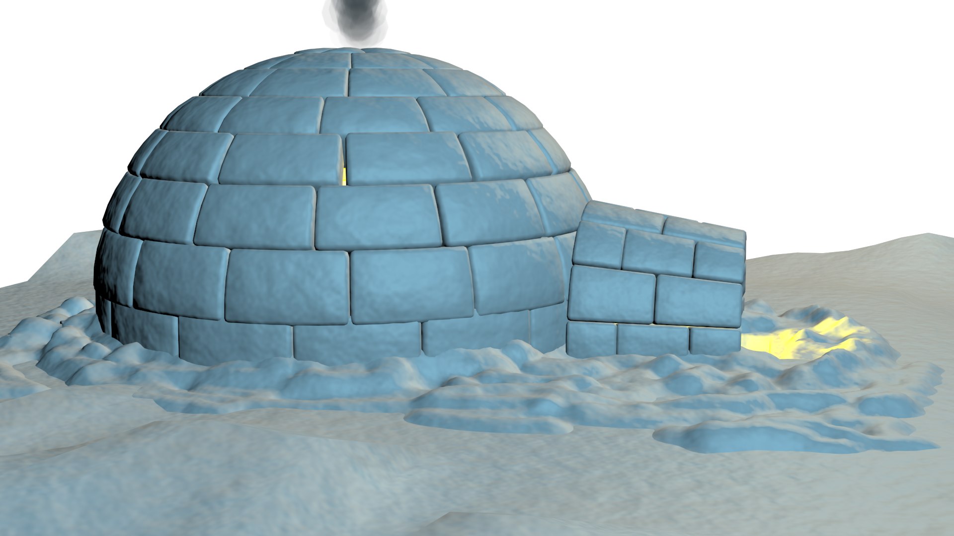 Igloo Modelled 3d Model