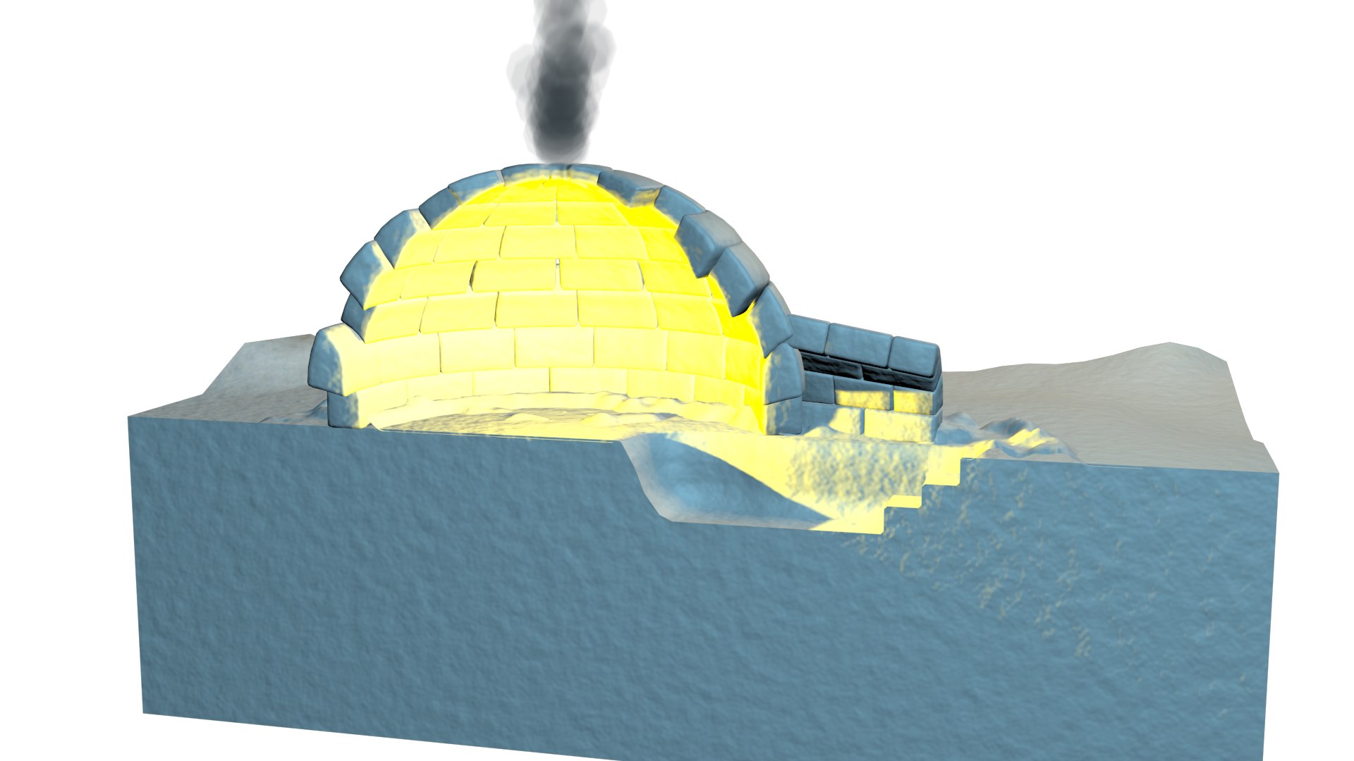 Igloo Modelled 3d Model