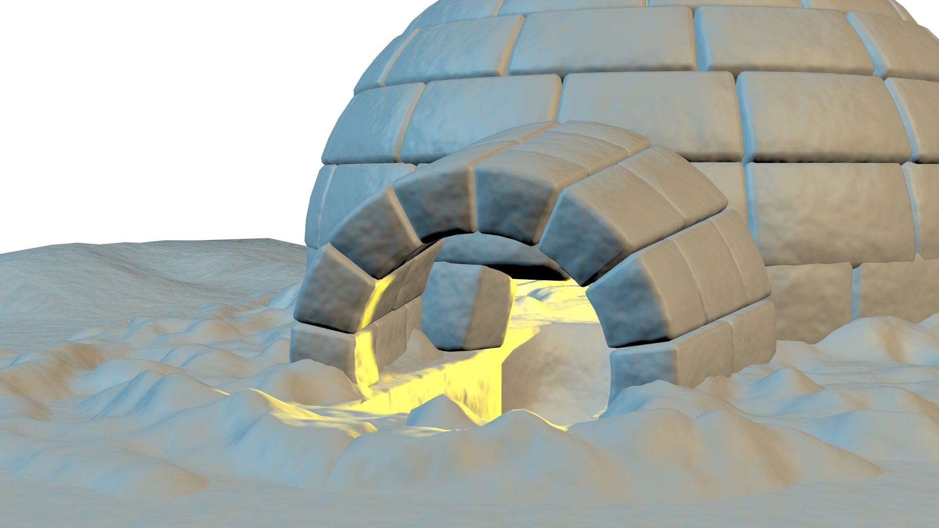 Igloo Modelled 3d Model