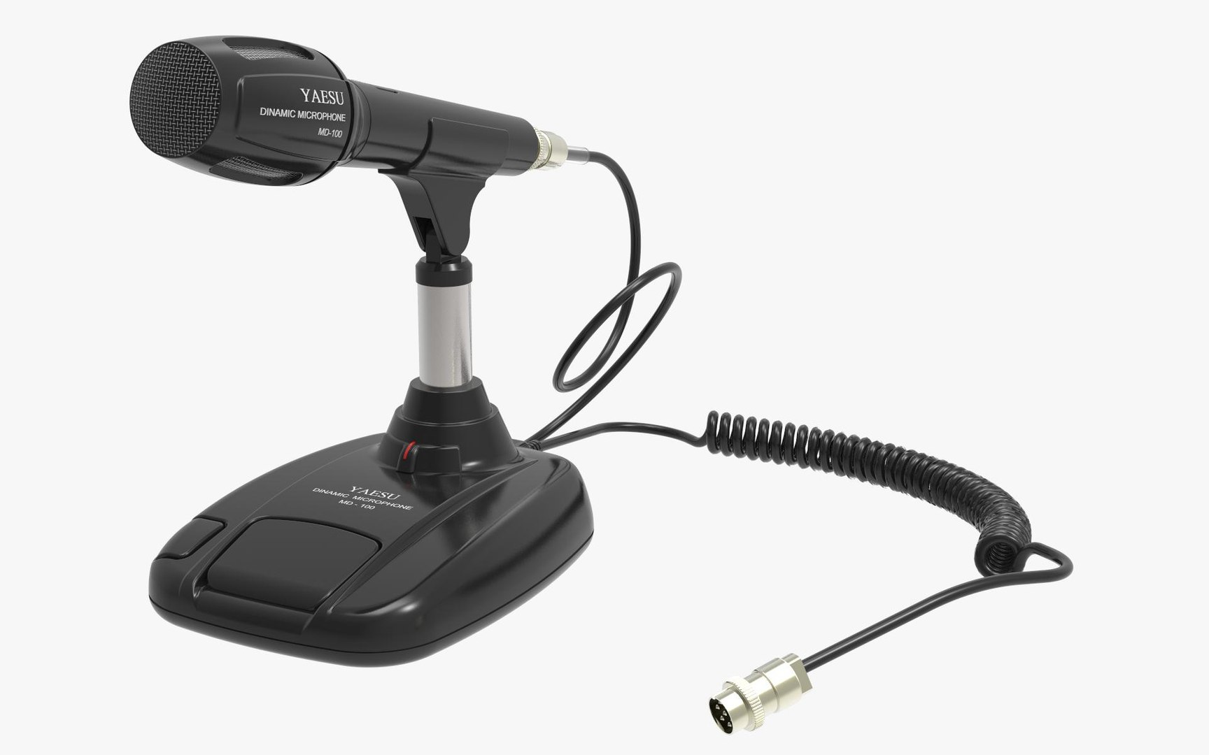 YAESU MD-100 Desk Microphone 3D Model - TurboSquid 2184368