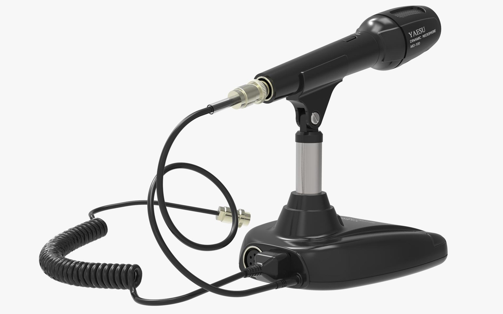 YAESU MD-100 Desk Microphone 3D Model - TurboSquid 2184368