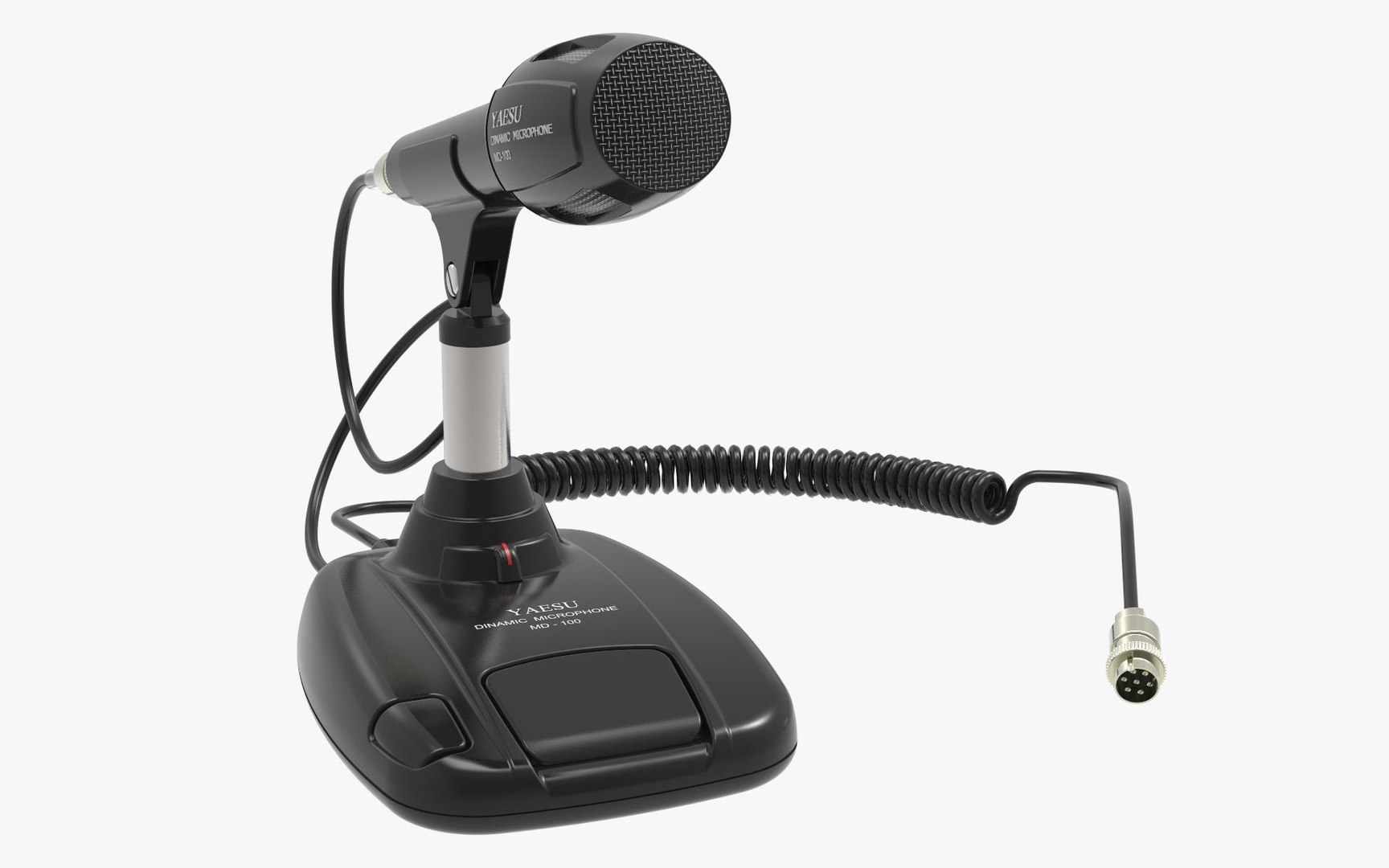 YAESU MD-100 Desk Microphone 3D Model - TurboSquid 2184368