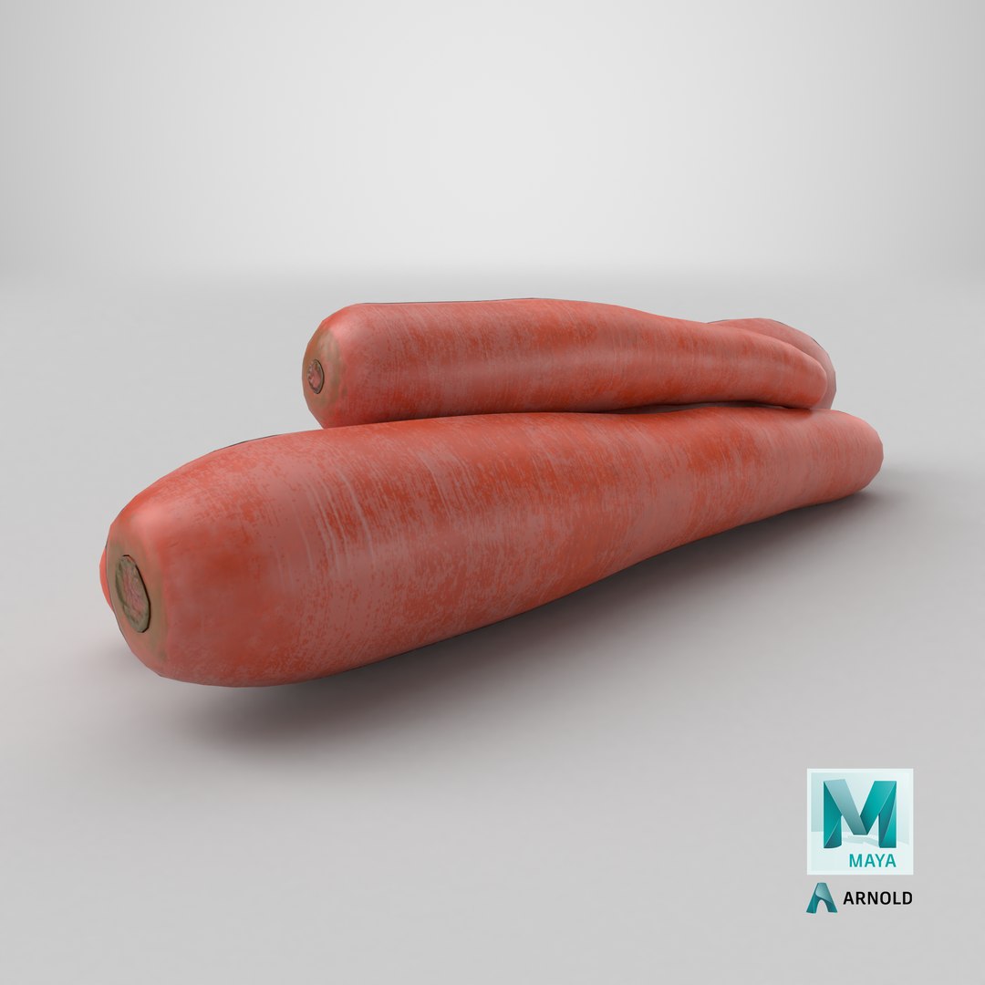 3D Carrot V2 Model - TurboSquid 1690723