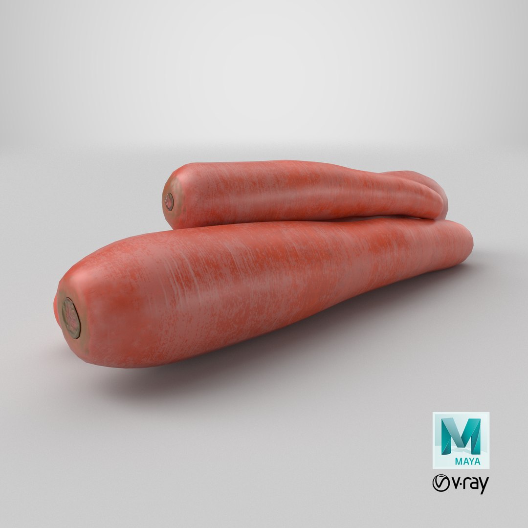 3D Carrot V2 Model - TurboSquid 1690723