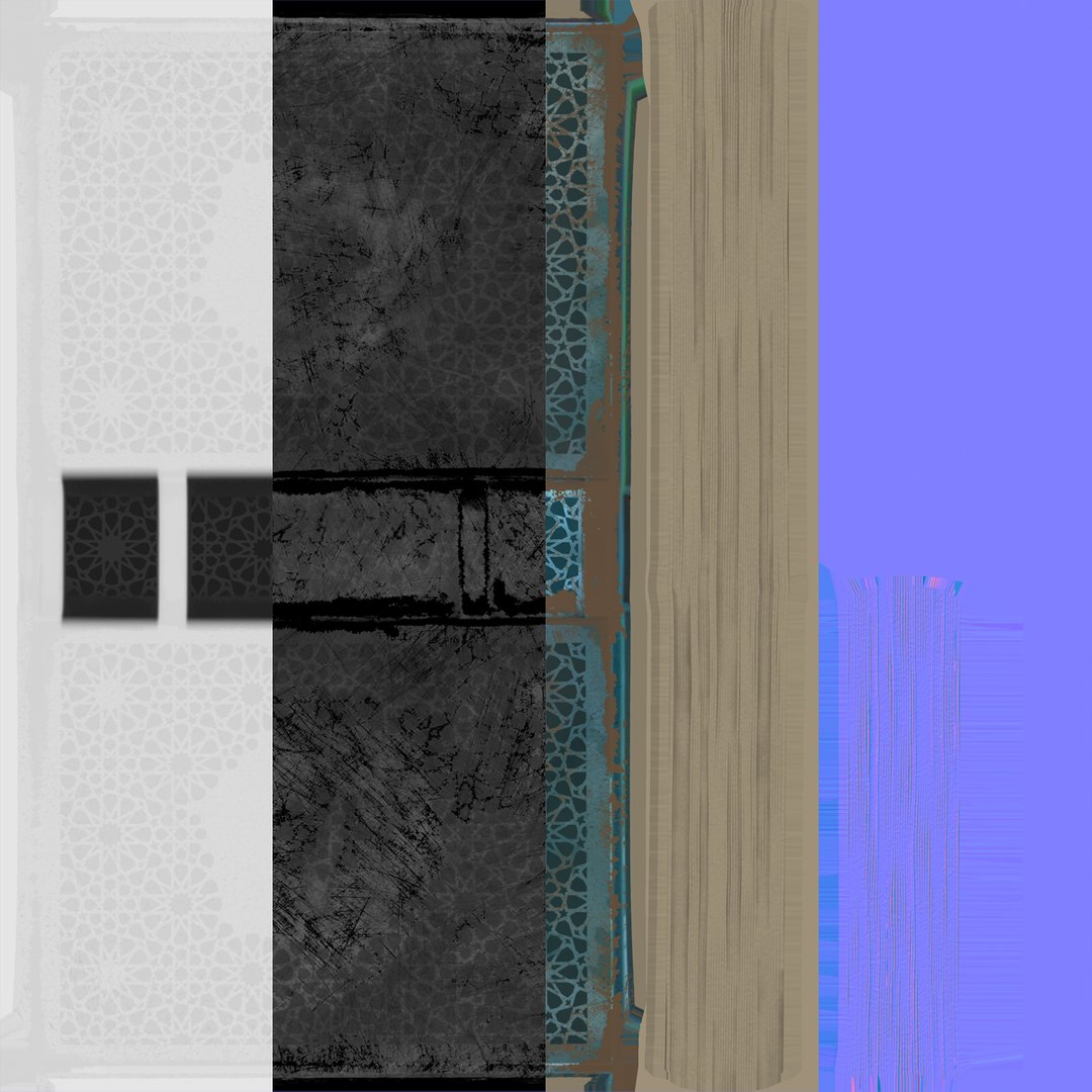 3d Model Old Book