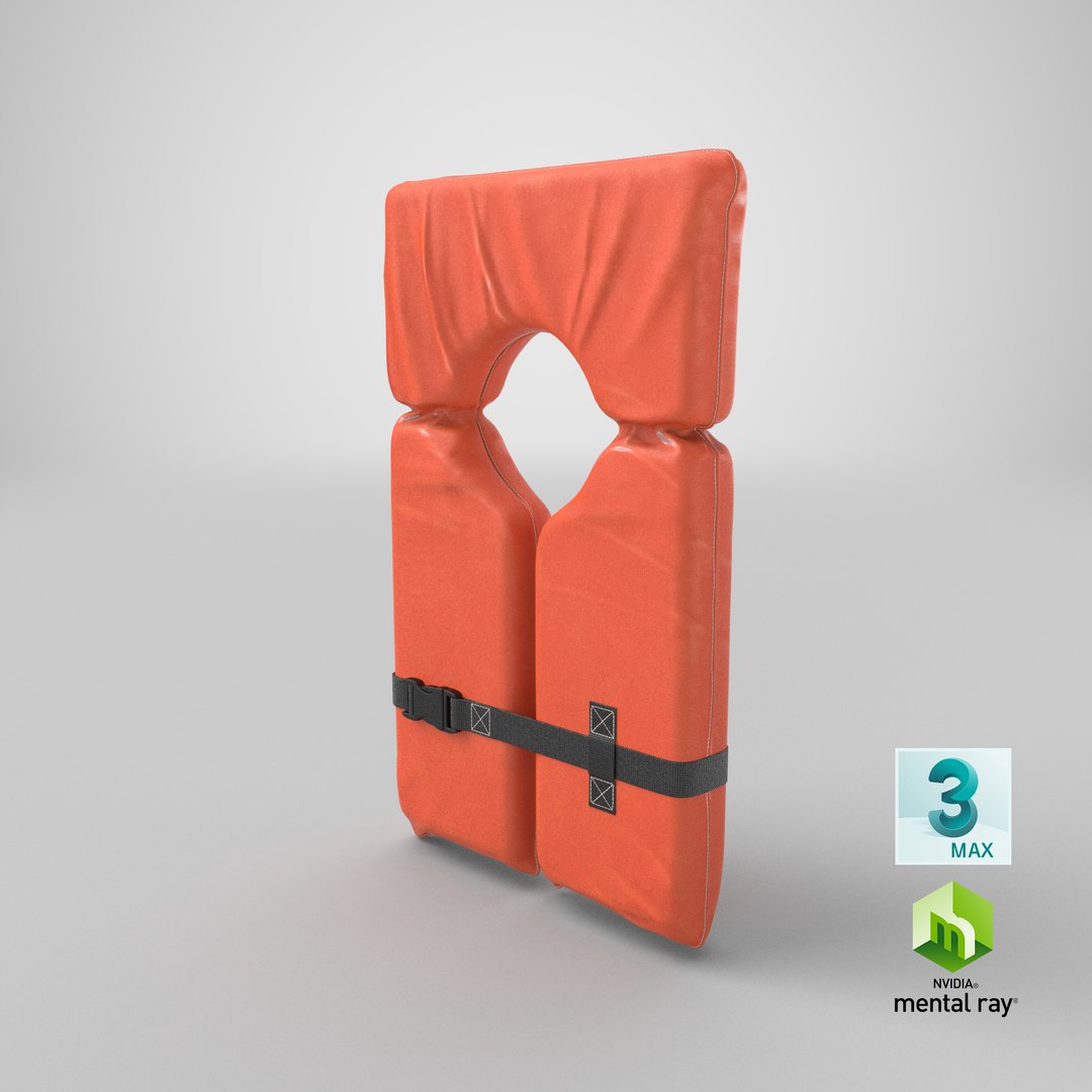 3D life jacket vest clear - TurboSquid 1362529