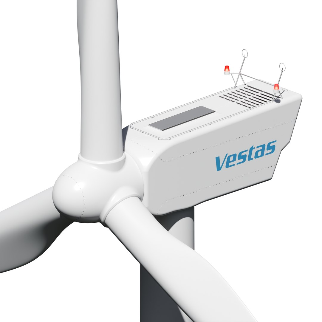 3D Wind Turbine Vestas Model - TurboSquid 2260438