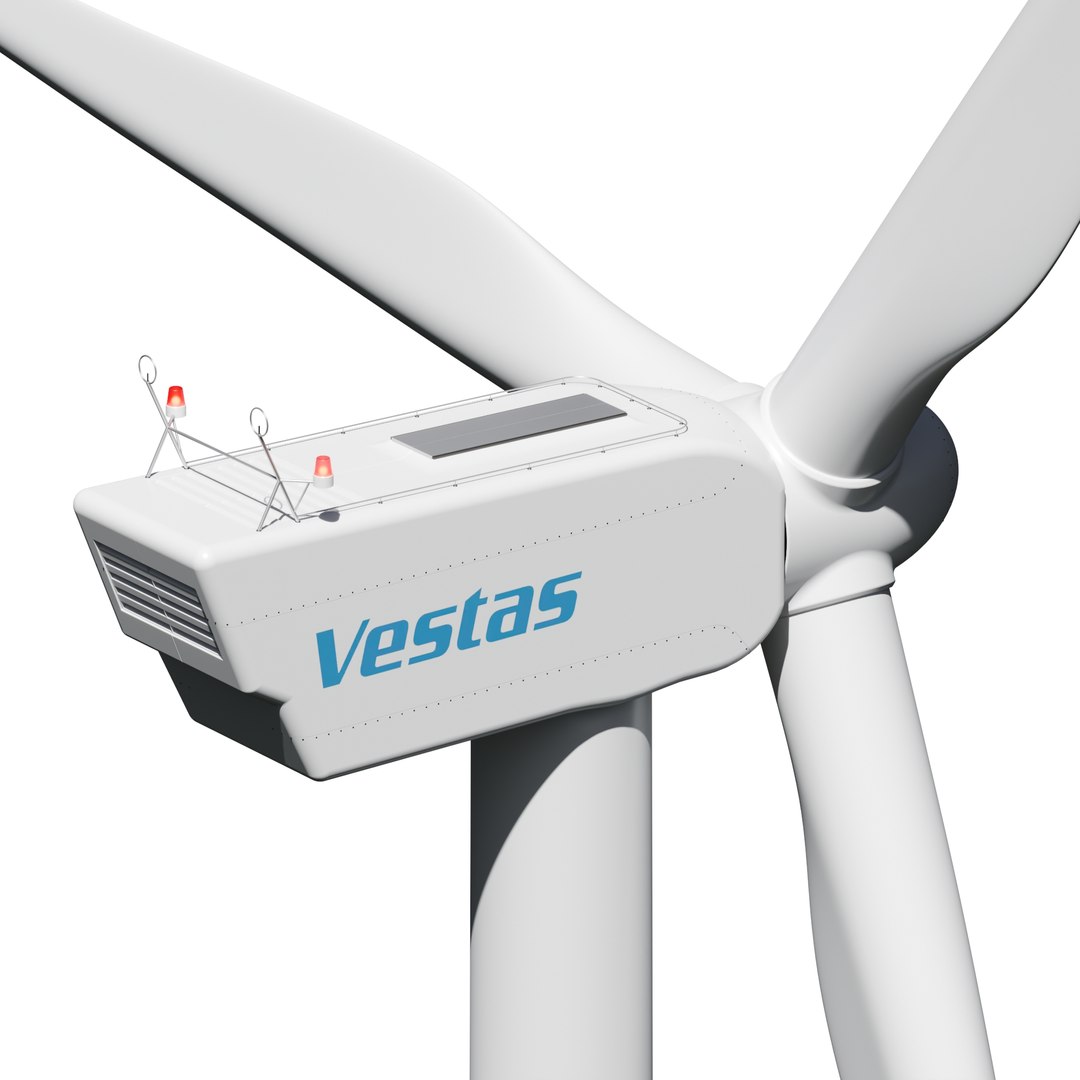 3D Wind Turbine Vestas Model - TurboSquid 2260438