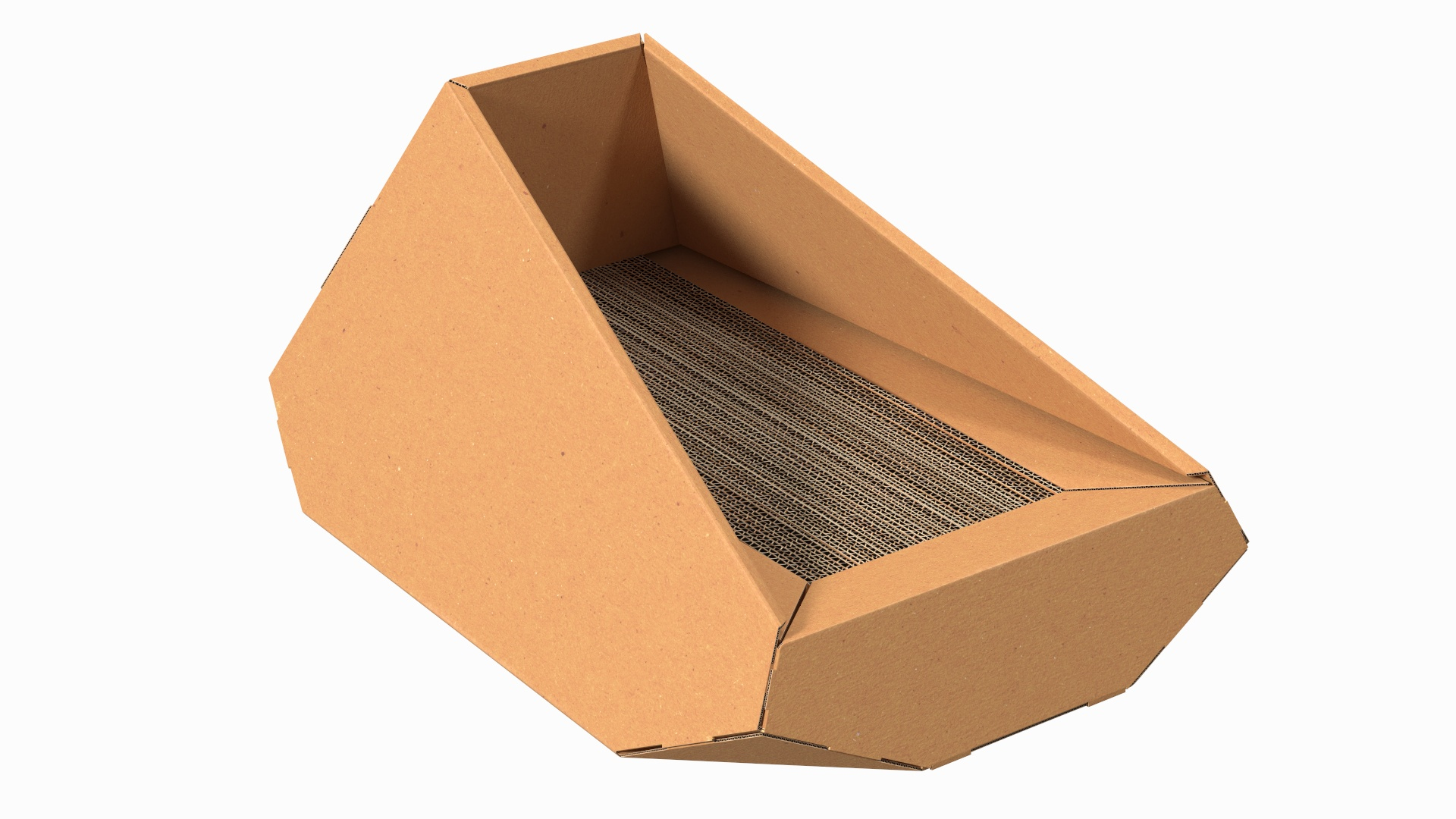 Futuristic Cardboard Cat Bed 3D - TurboSquid 2166921