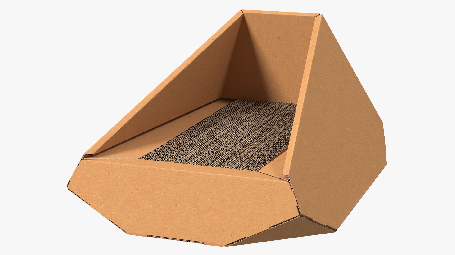 Futuristic Cardboard Cat Bed 3D - TurboSquid 2166921