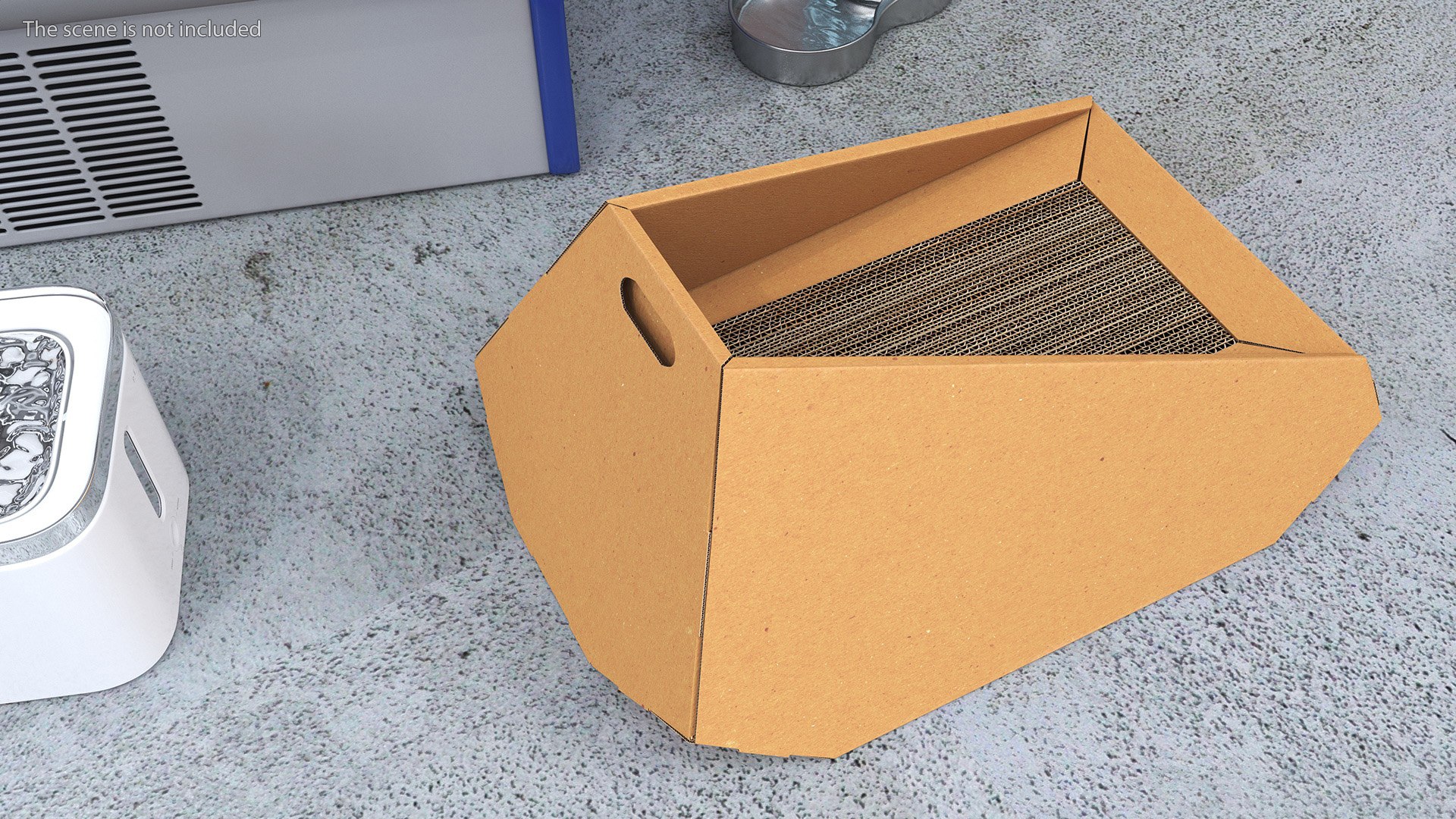 Futuristic Cardboard Cat Bed 3D - TurboSquid 2166921